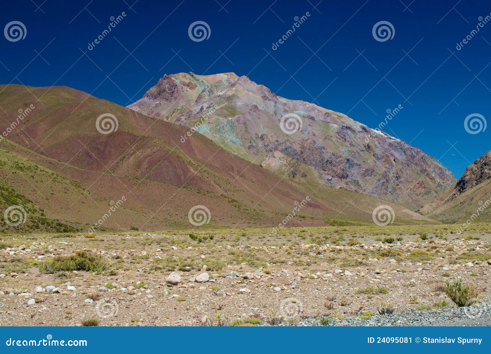 Colorful hills stock image. Image of summer, landscape - 24095081