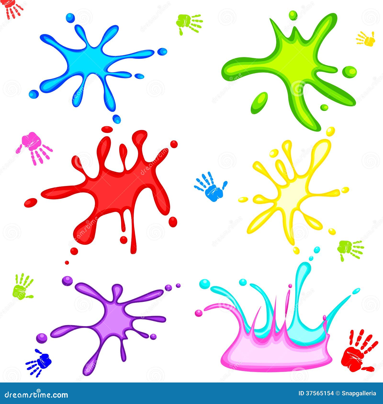 Colorful Holi Splash stock vector. Illustration of editable - 37565154