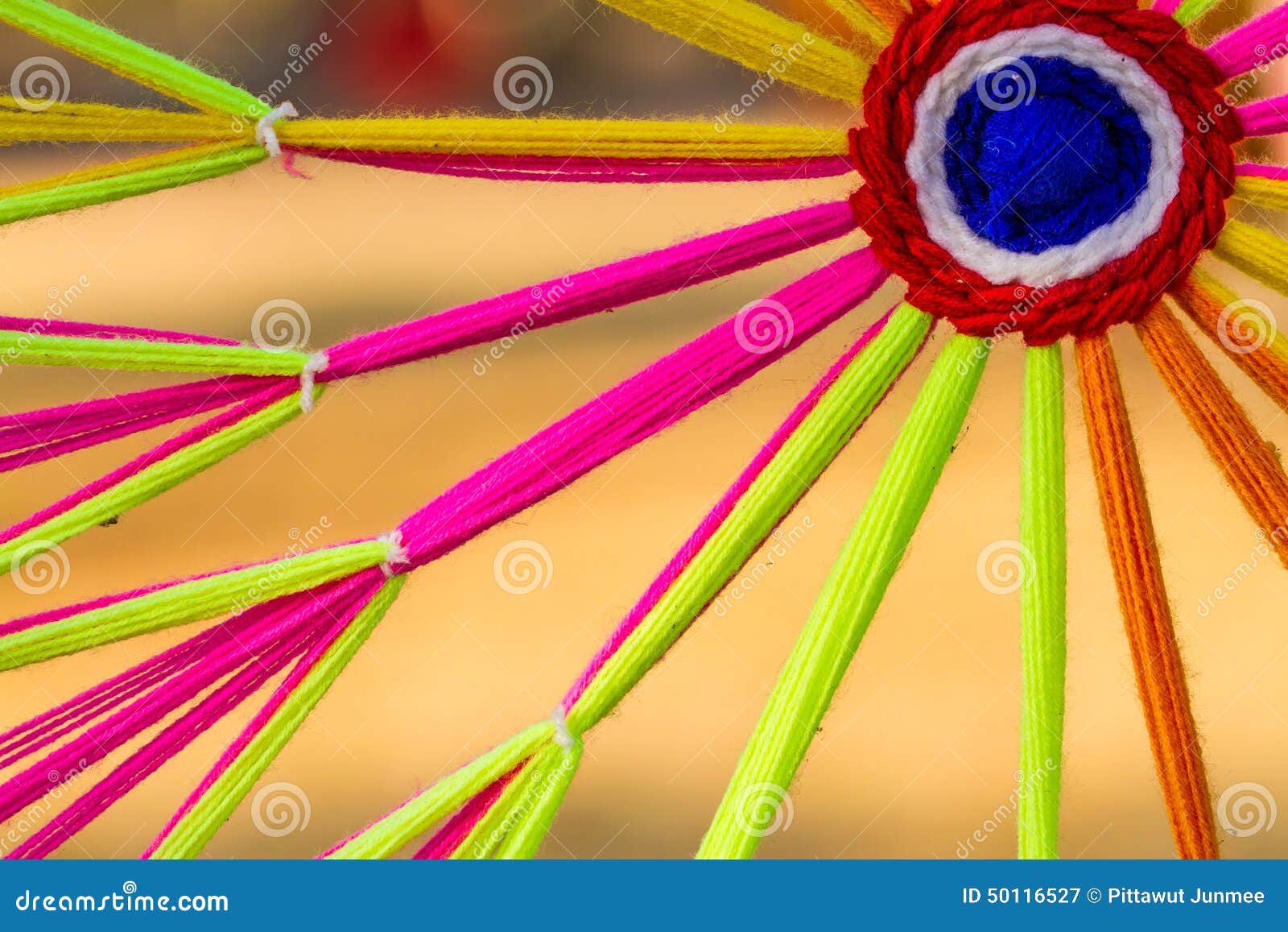 Colorful Holy Thread Crochet Pattern Stock Image - Image of religious ...