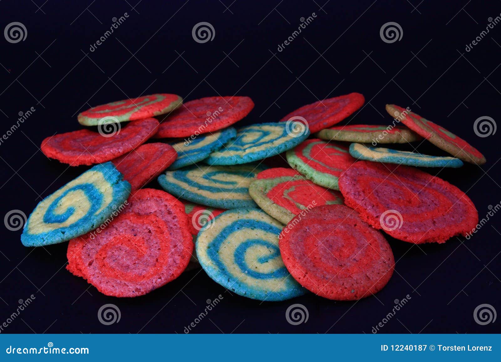 Colorful homemade cookies stock image. Image of green - 12240187