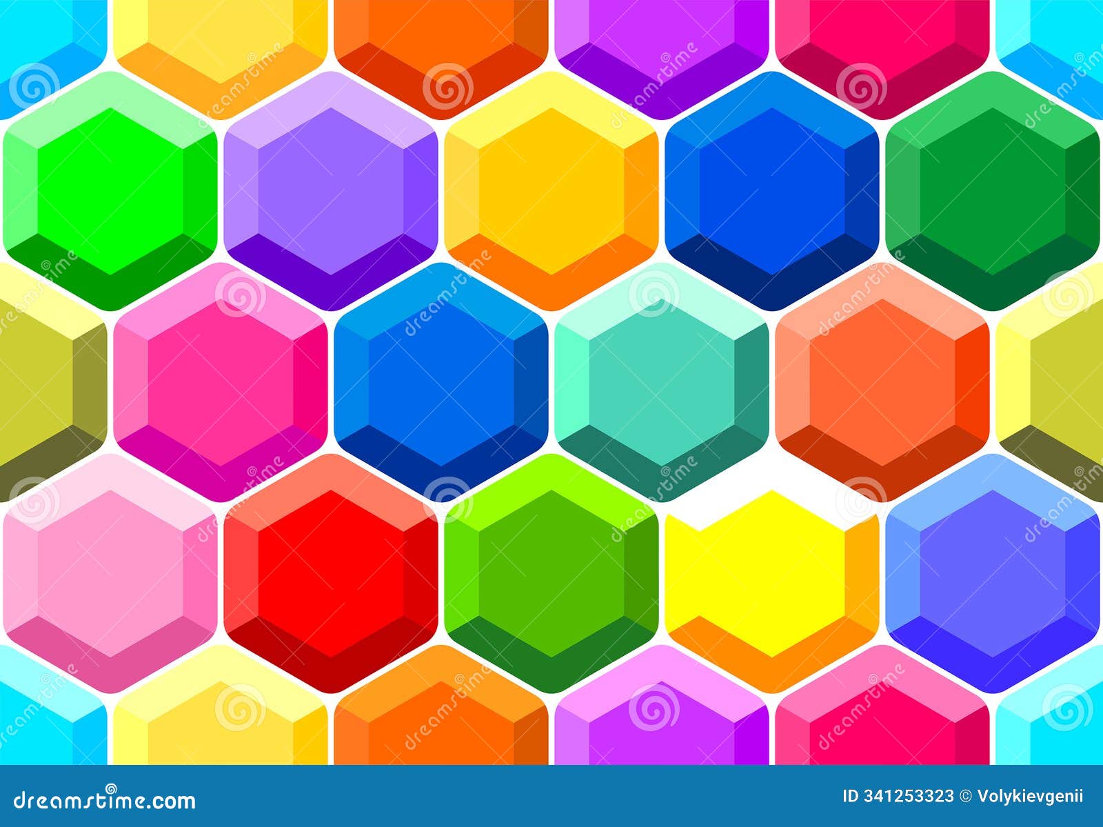 Colorful honeycomb pattern stock illustration. Illustration of mosaic ...