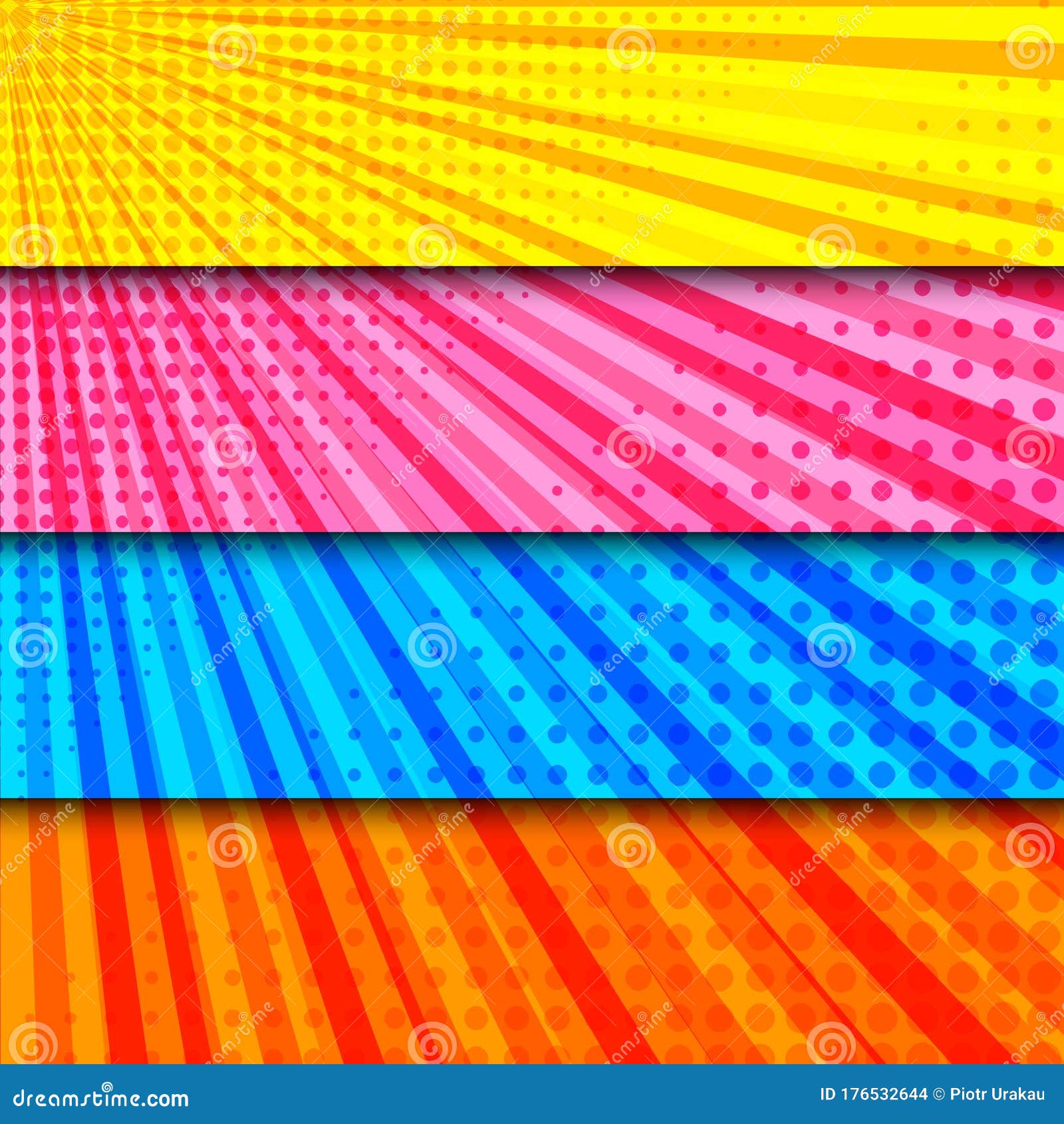 Set Of Comic Banners. Cartoon Text Frame On A Cloud Background Vector ...