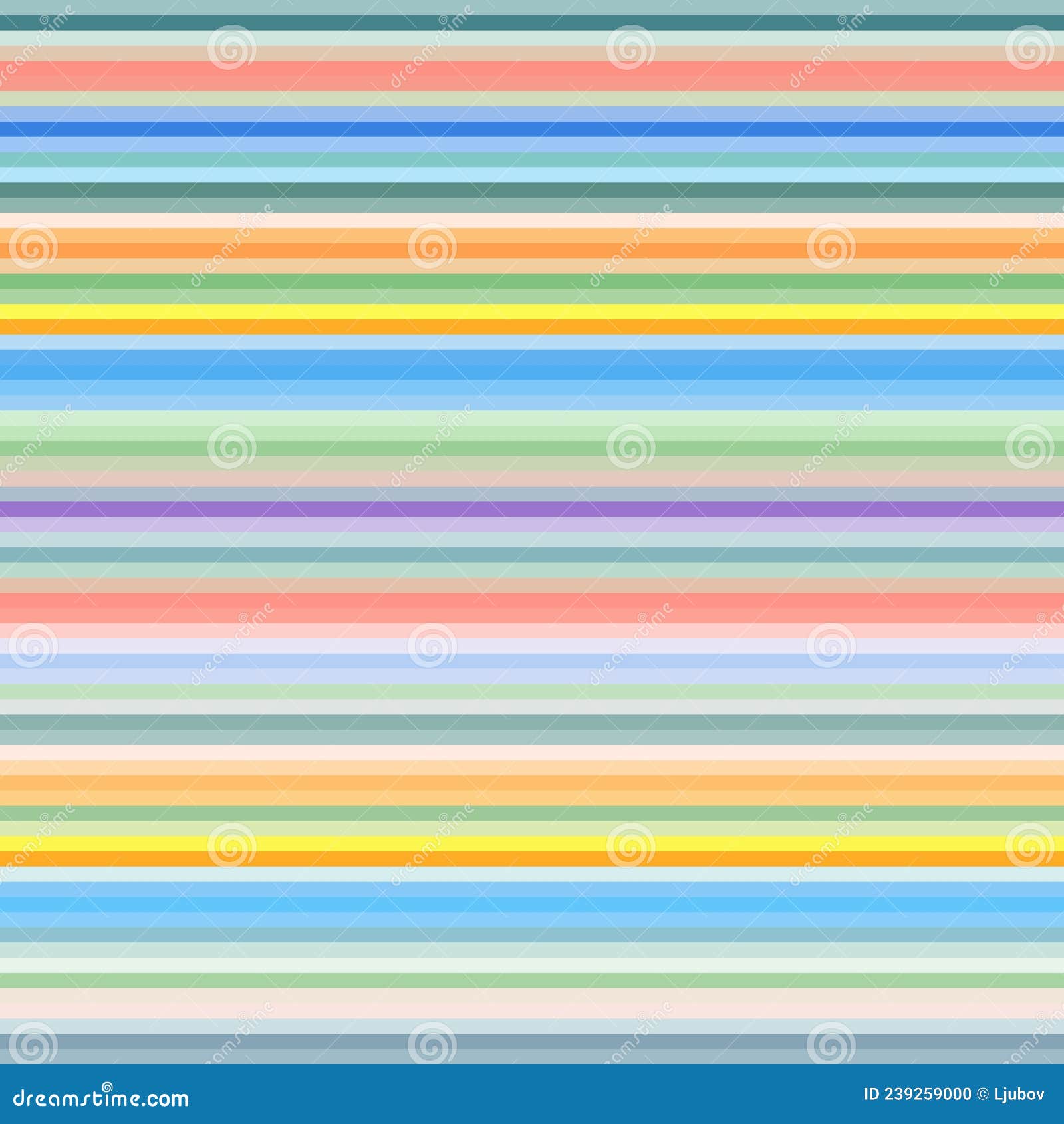 Colorful Horizontal Stripes. Simple Seamless Pattern Stock Vector ...