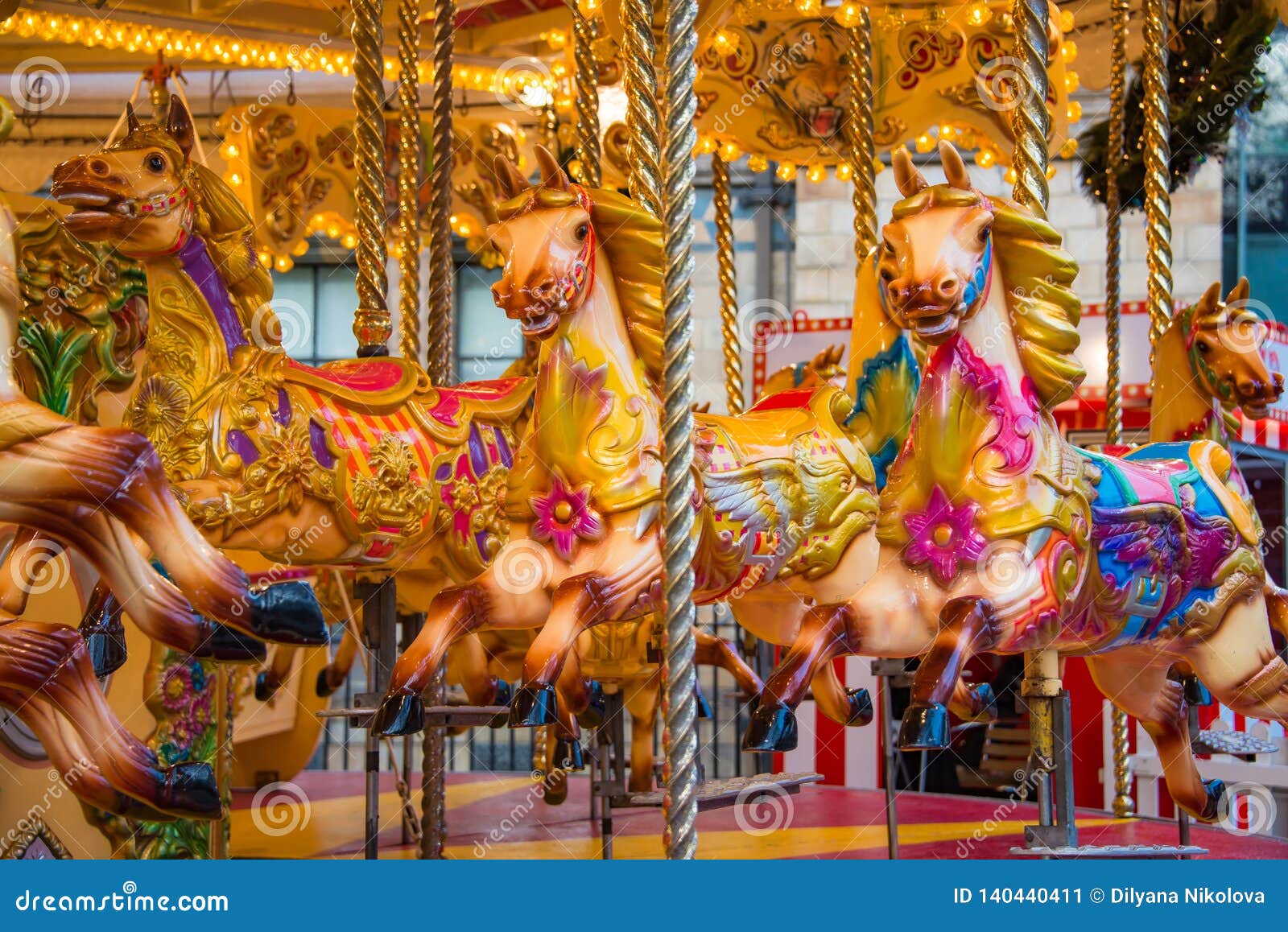 Red Carousel Royalty-Free Stock Photography | CartoonDealer.com #186793625