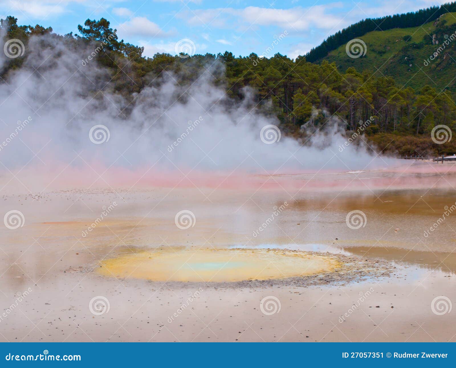 Colorful hot water spring stock image. Image of geothermal - 27057351