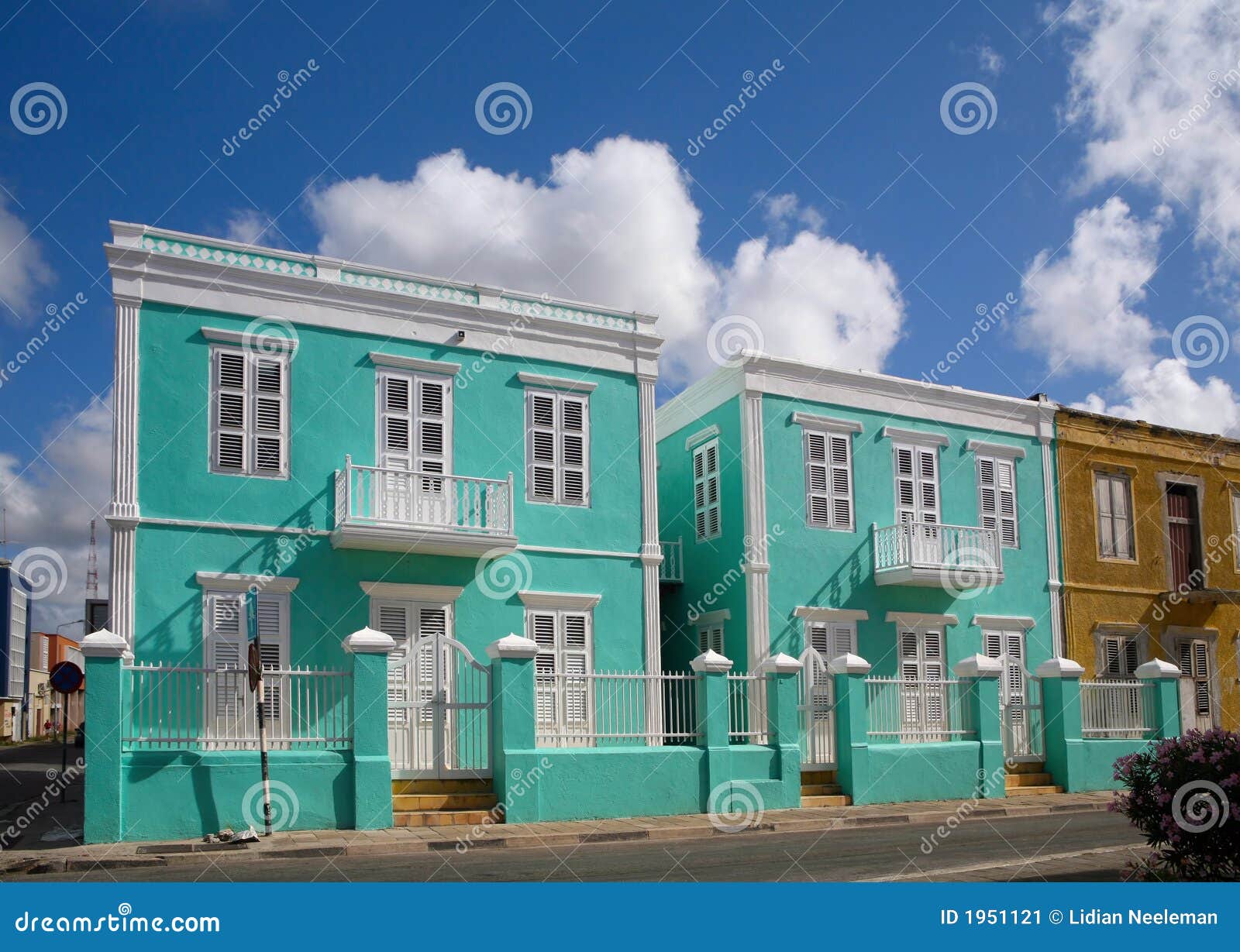 Colorful House in the Caribbean Stock Image - Image of house, building ...