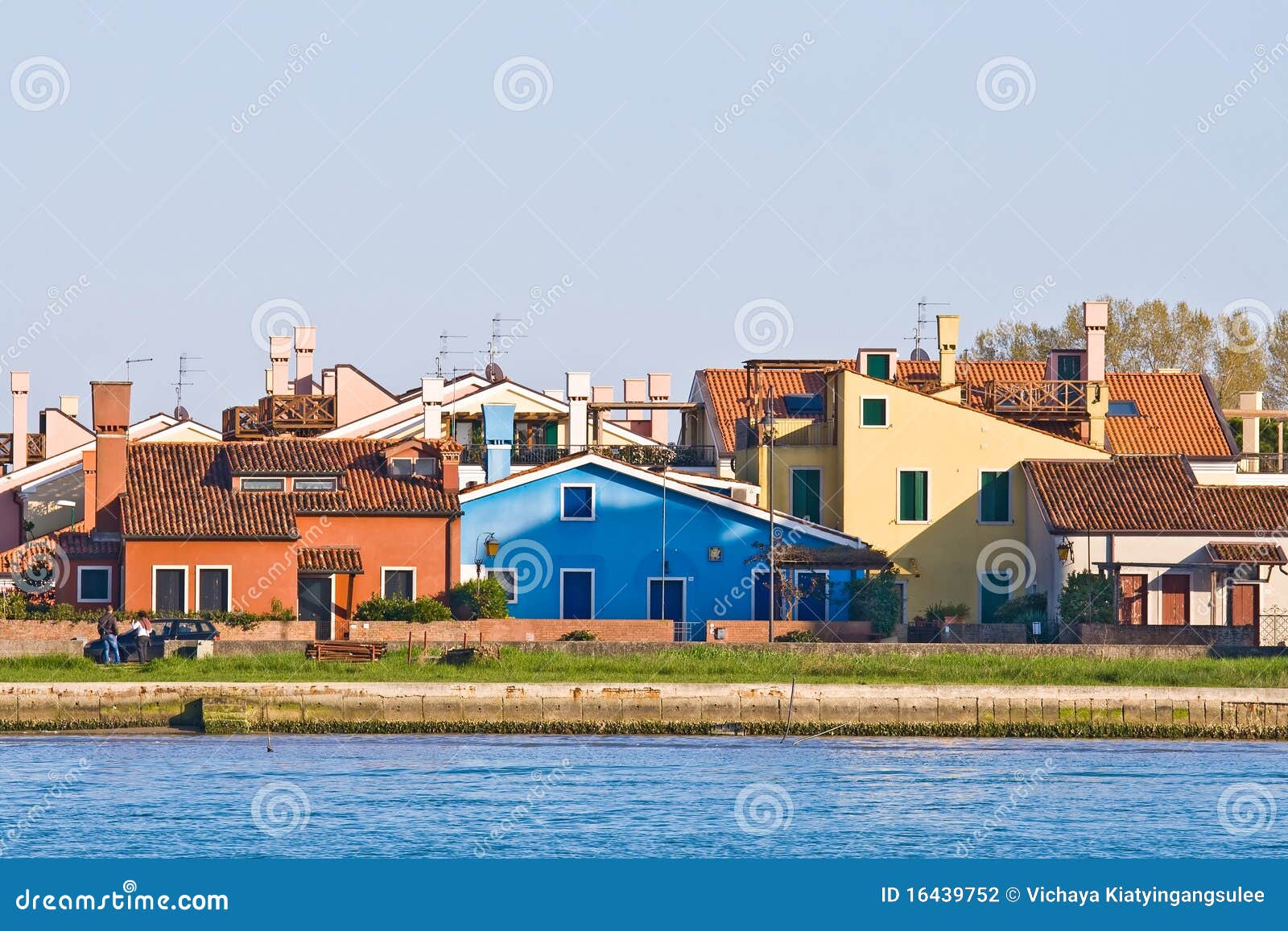 Colorful House at Lido Island Stock Photo - Image of outdoor ...
