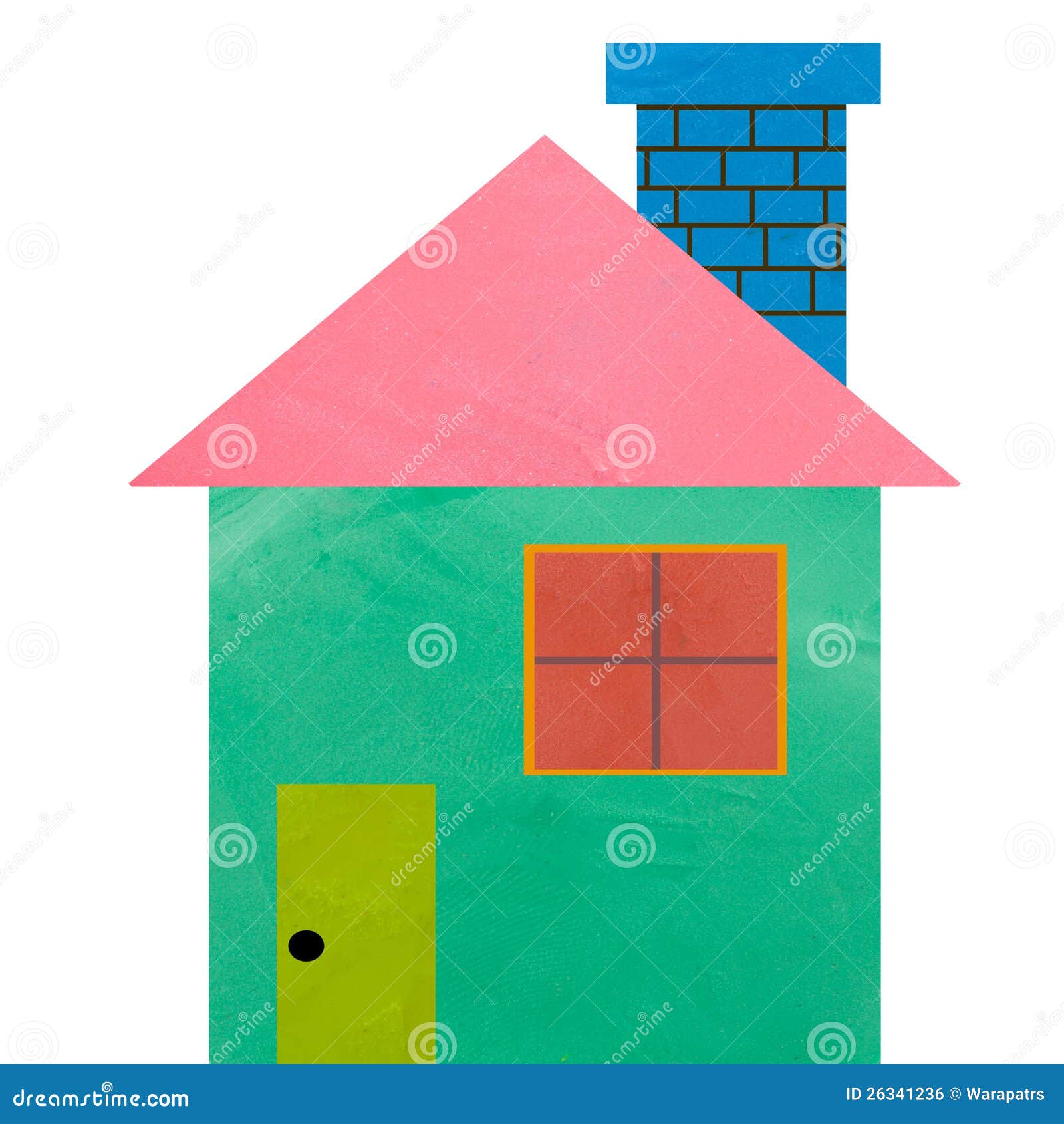 Colorful House Made Form Clay Stock Photo - Image of clay, glossy: 26341236