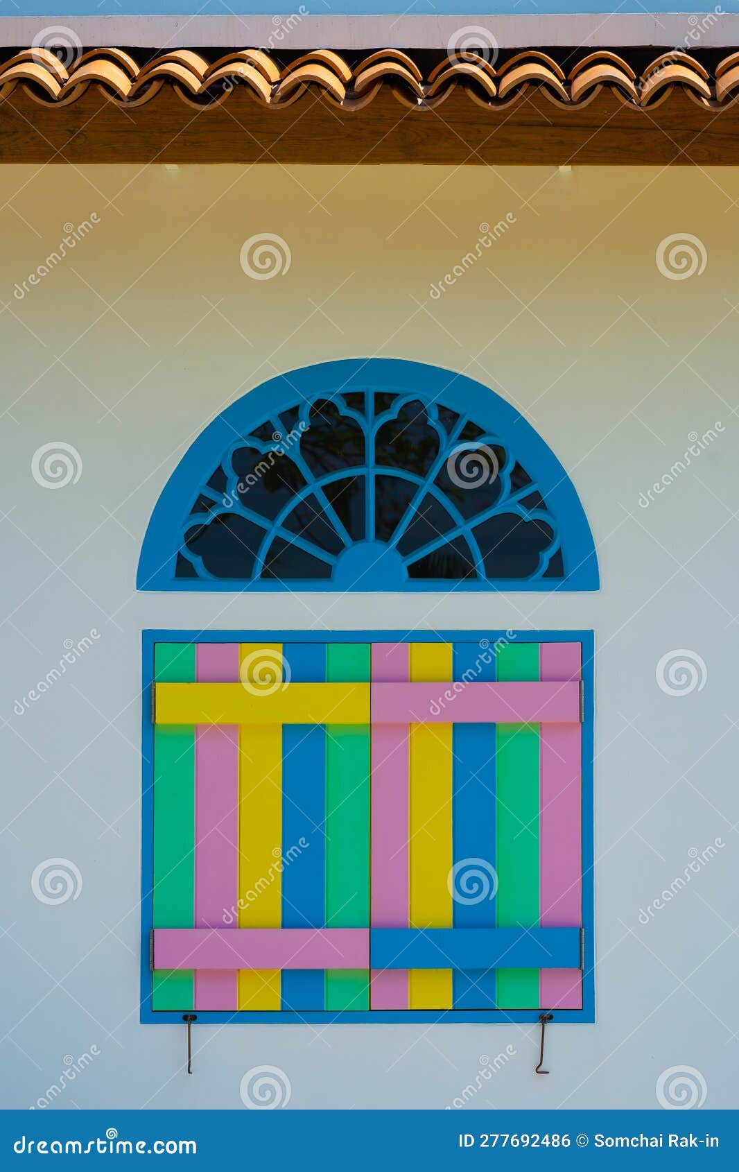 Colorful House Windows, Colorful Window of Building Stock Photo - Image ...