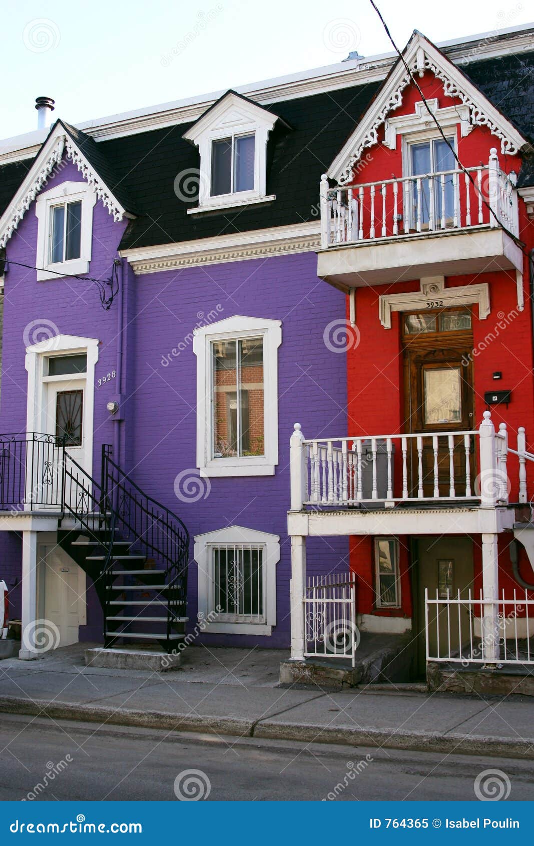Colorful houses stock image. Image of houses, white, pavement - 764365