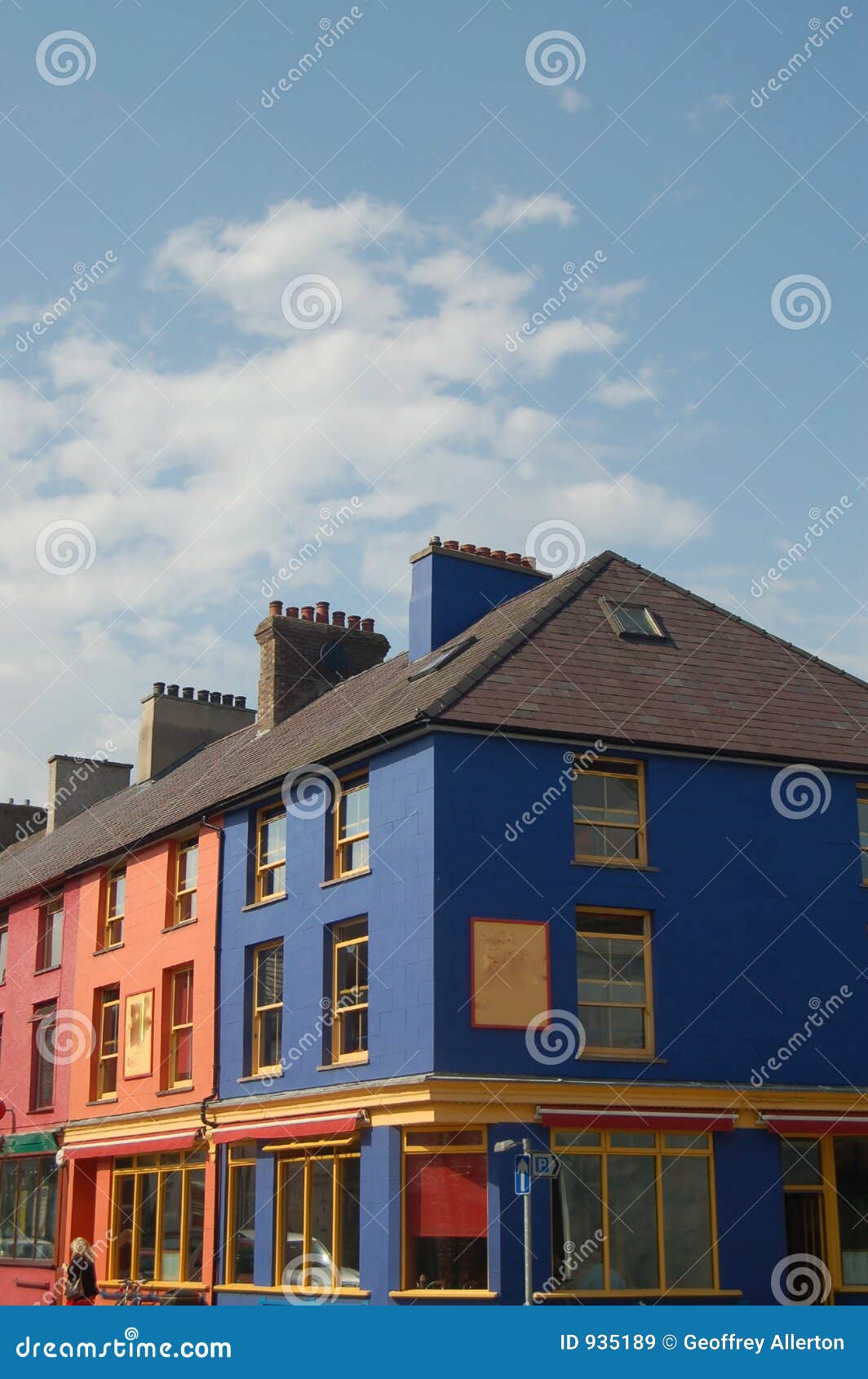 Colorful houses stock image. Image of outdoors, bright - 935189