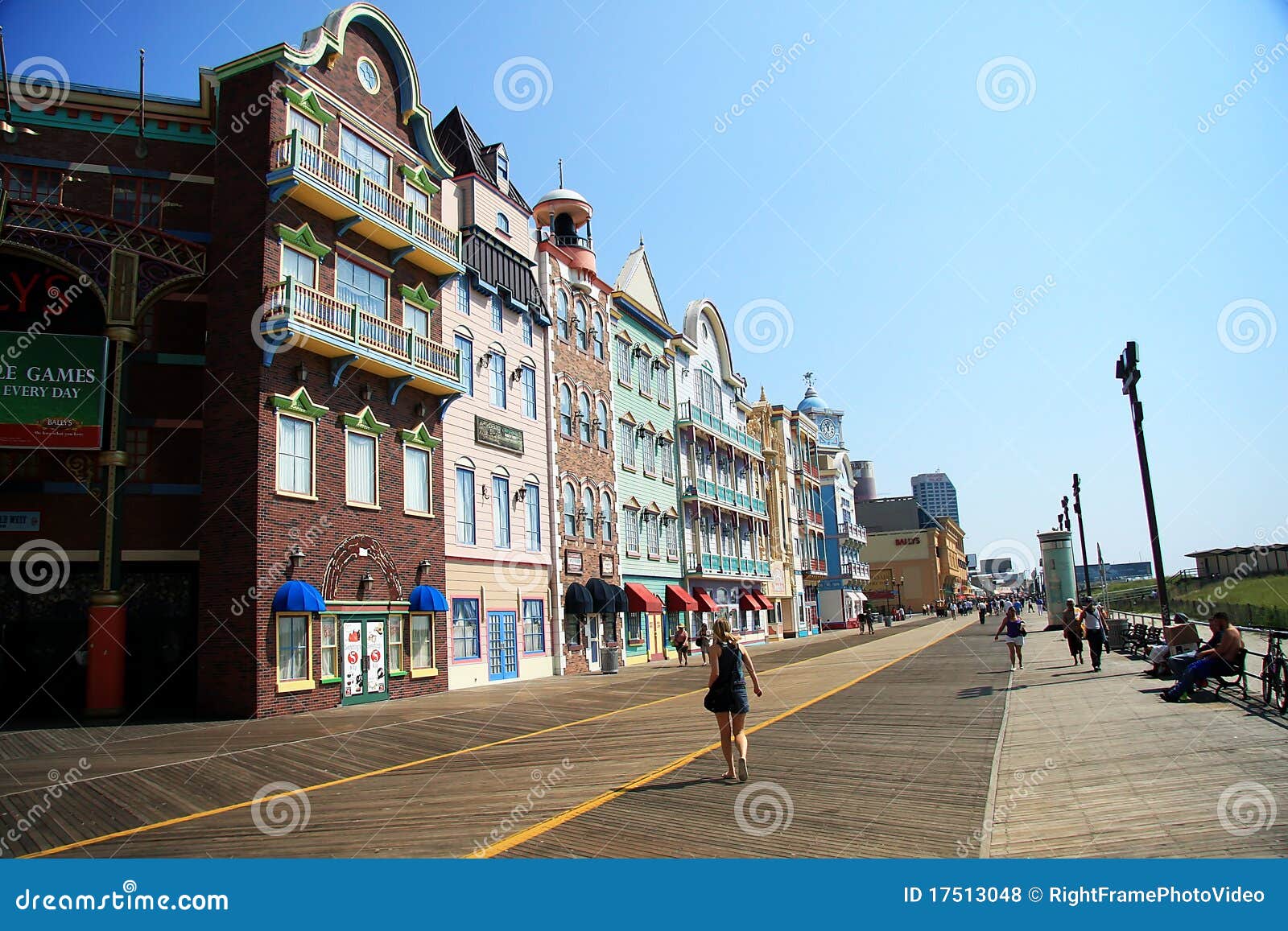 Colorful Houses in Atlantic City Editorial Stock Photo - Image of ...