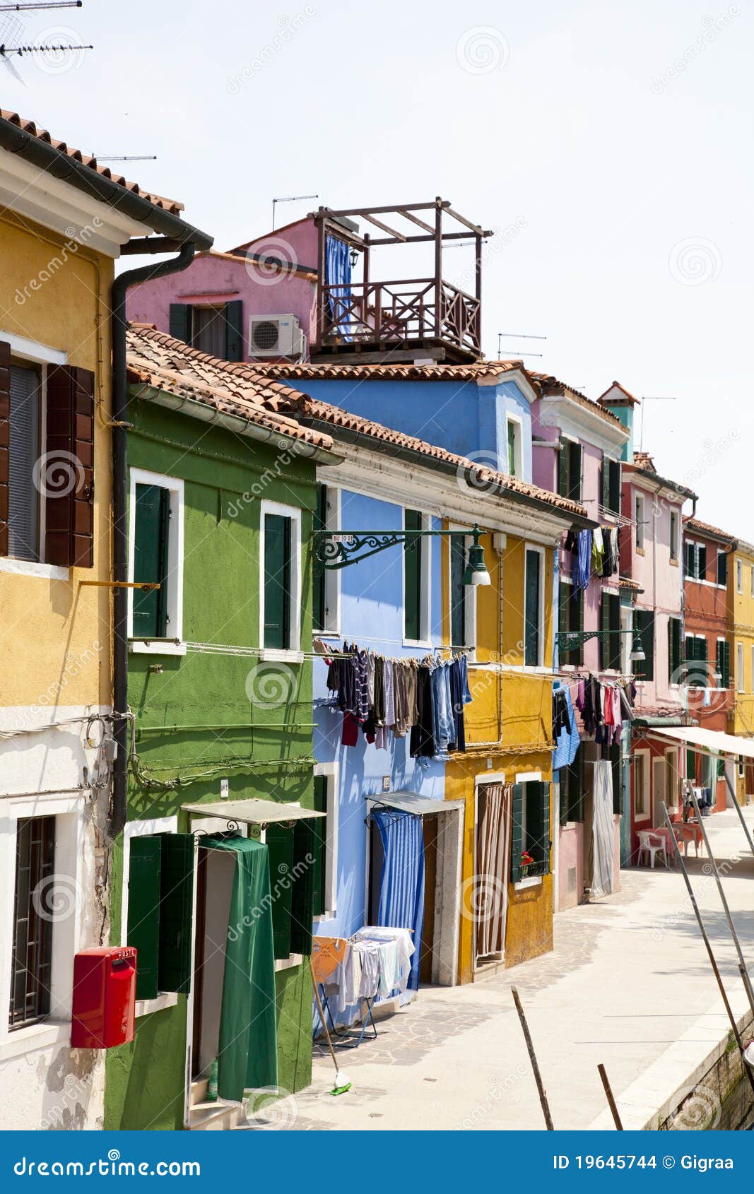 Colorful Houses at Burano Island Stock Photo - Image of outdoor, houses ...