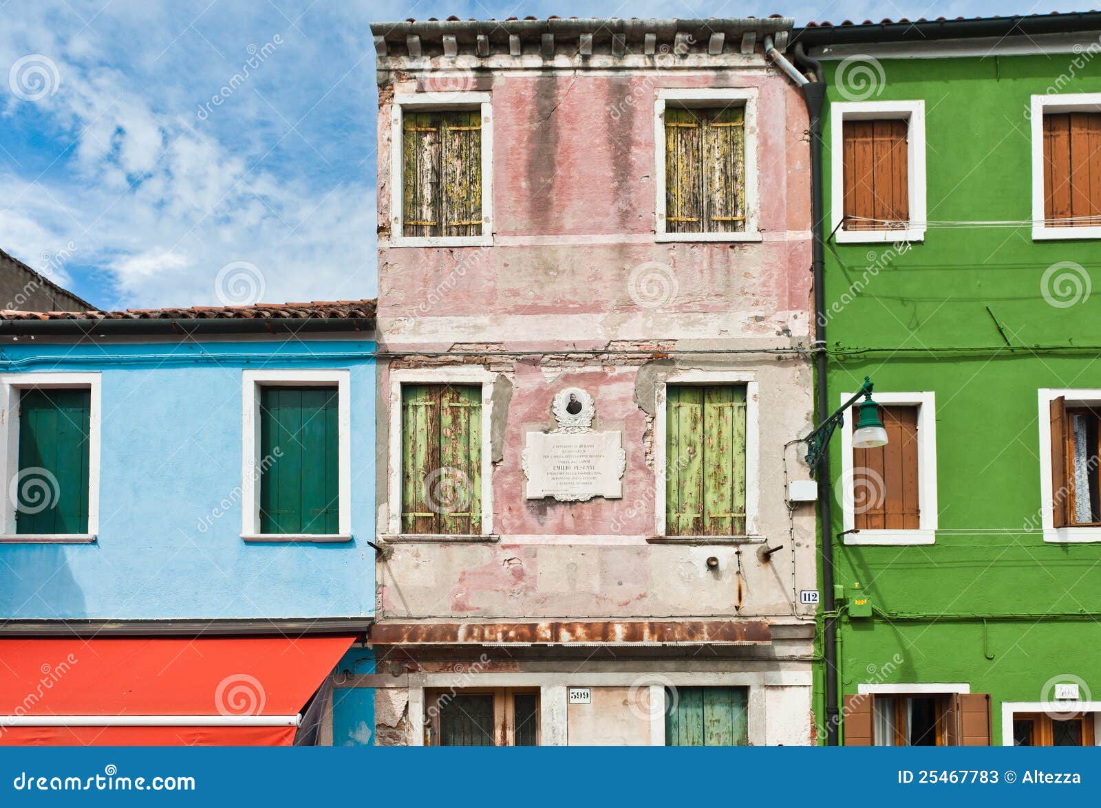 Colorful Houses in Italy stock image. Image of burano - 25467783