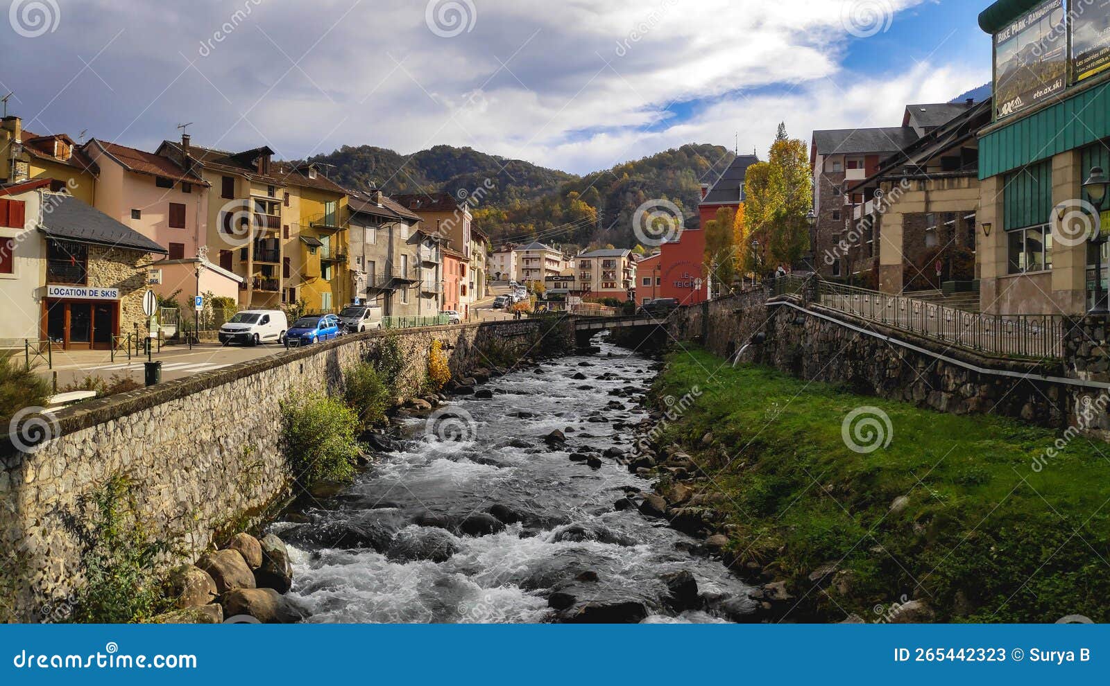 Colorful Houses in a Village. Stock Image - Image of camera, background ...