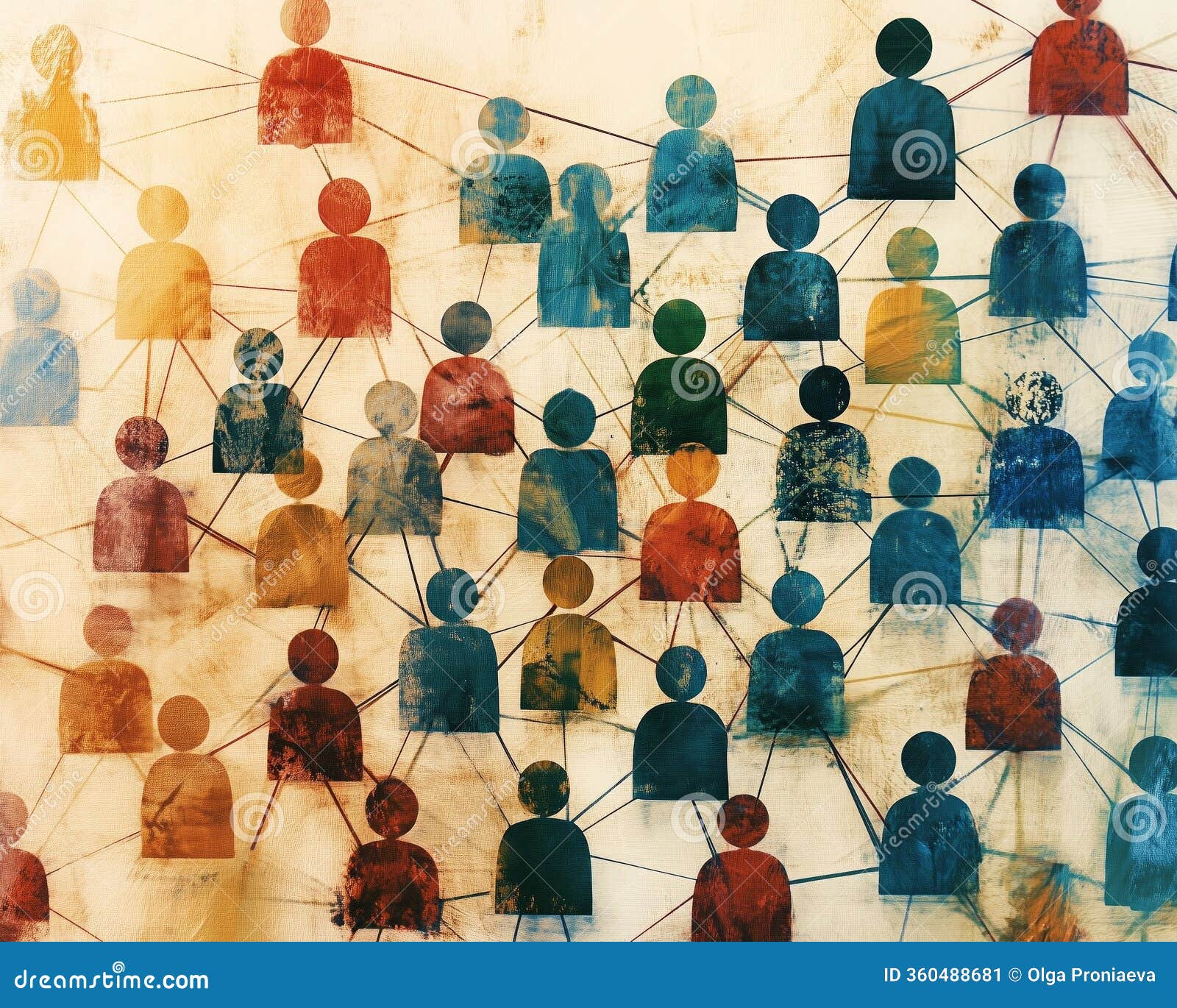 Colorful Human Network Representation with Diverse Connections and ...