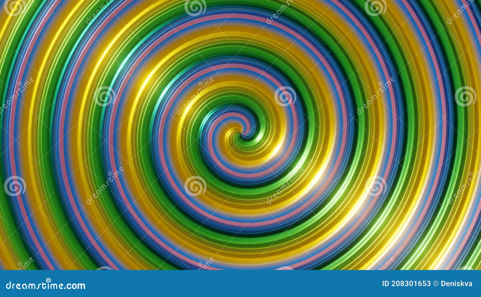 Colorful Hypnotic Spiral Vector Illustration For Your Project ...