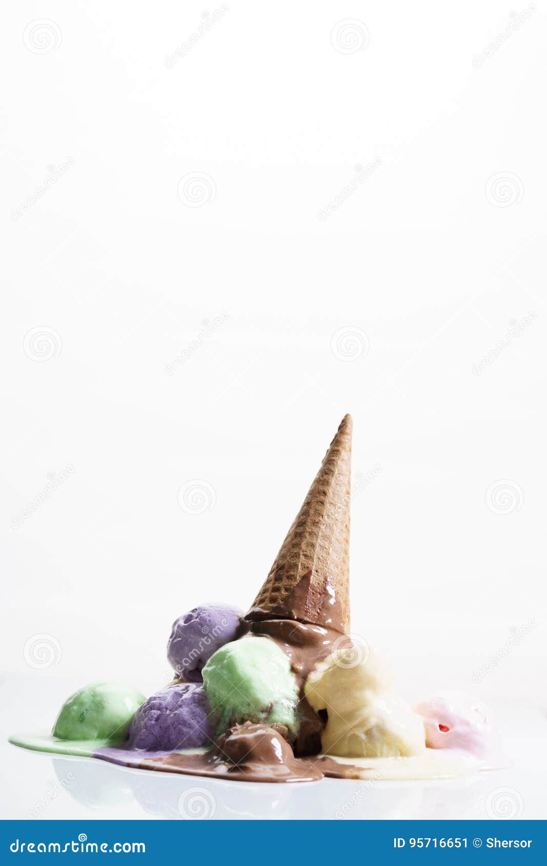 Colorful ice cream scoops stock image. Image of copy - 95716651