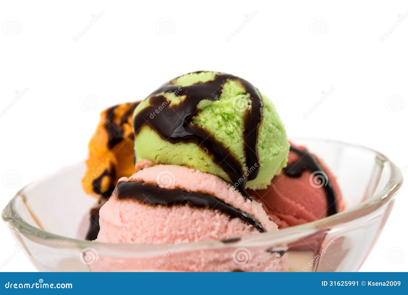 Colorful Ice Cream Scoops stock image. Image of macro - 31625991