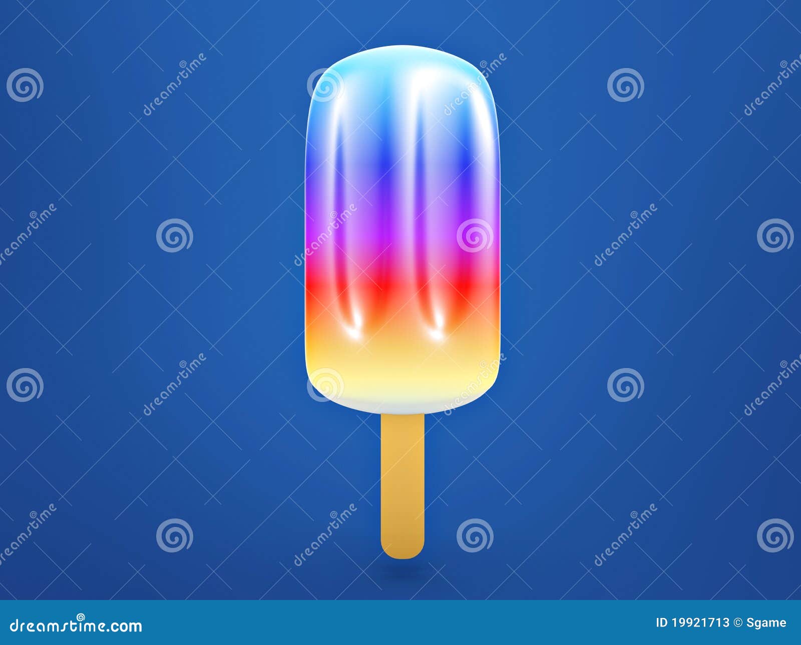 Colorful ice cream stick stock illustration. Illustration of flavor ...