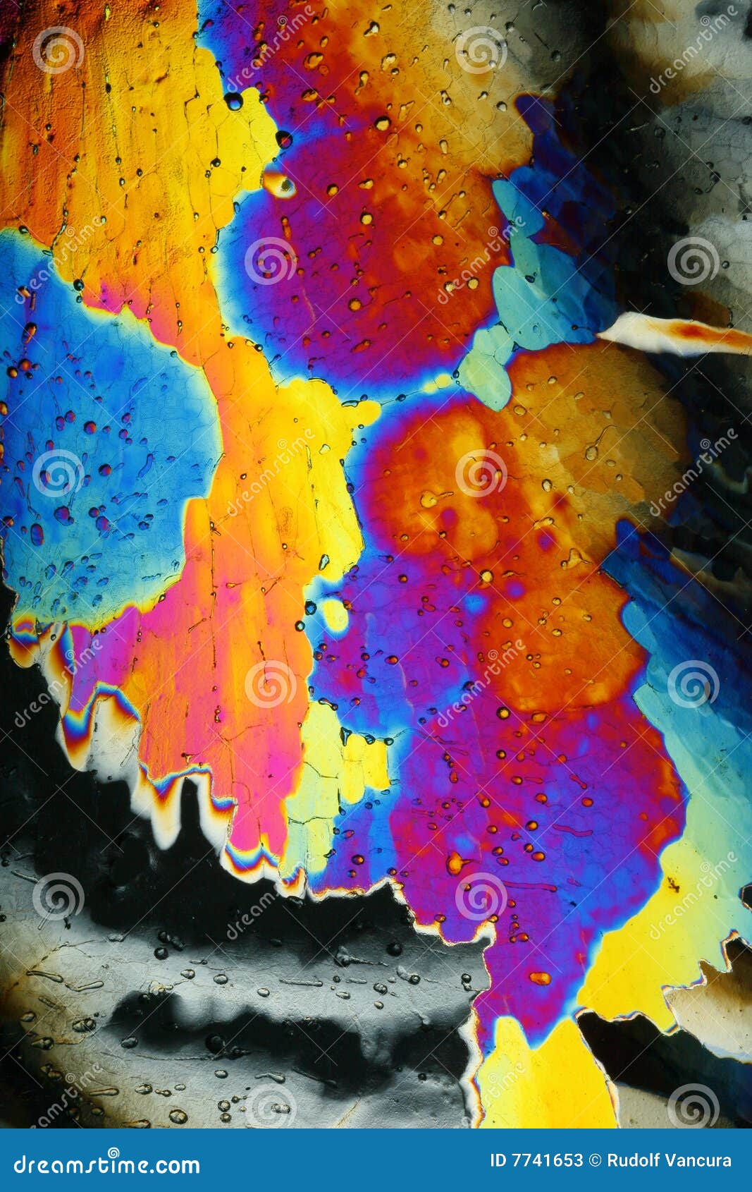 Colorful Ice Crystals Macro Stock Image - Image of patterned, polarized ...
