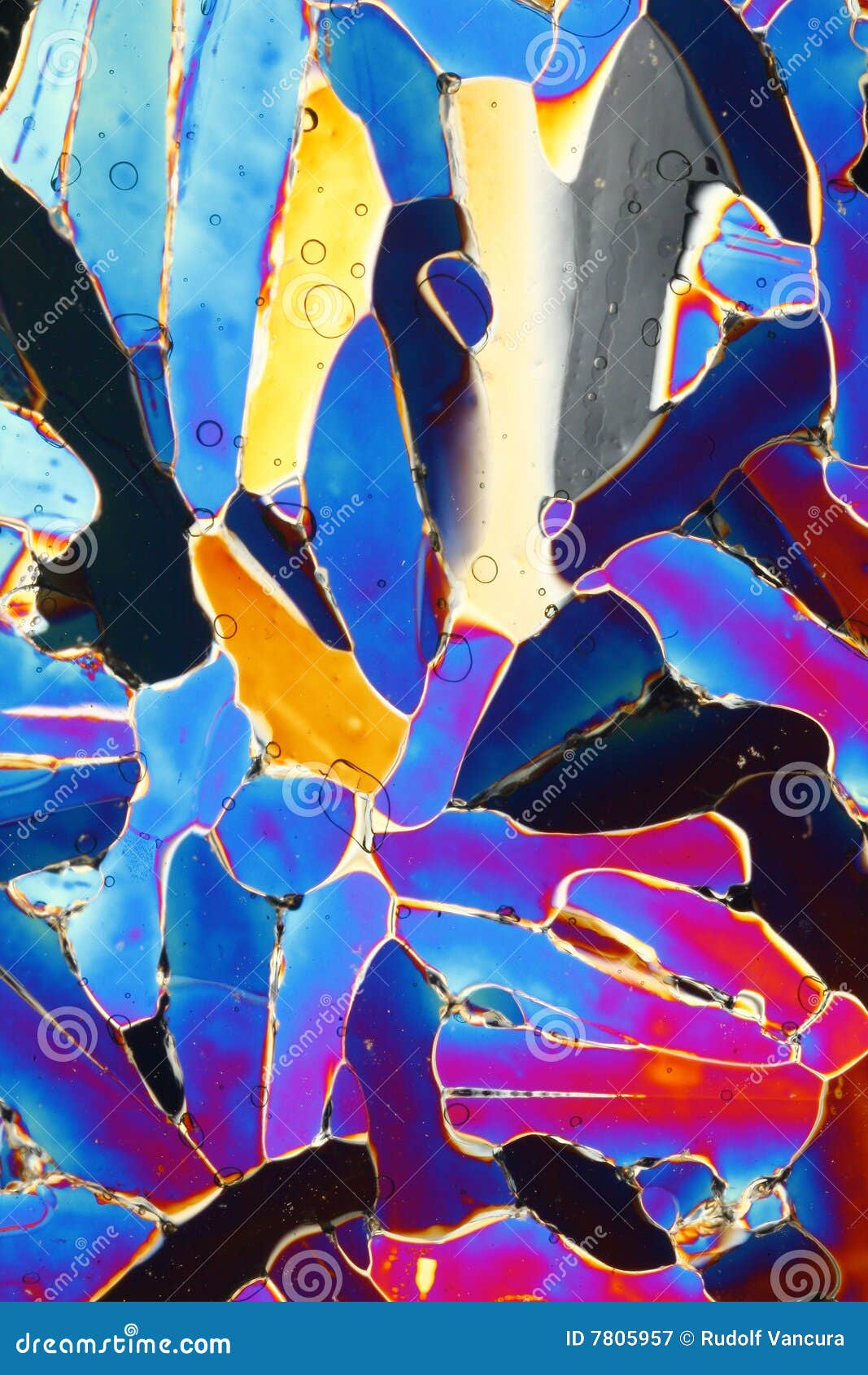 Colorful Ice Crystals Macro Stock Image - Image of crystallised, cold ...