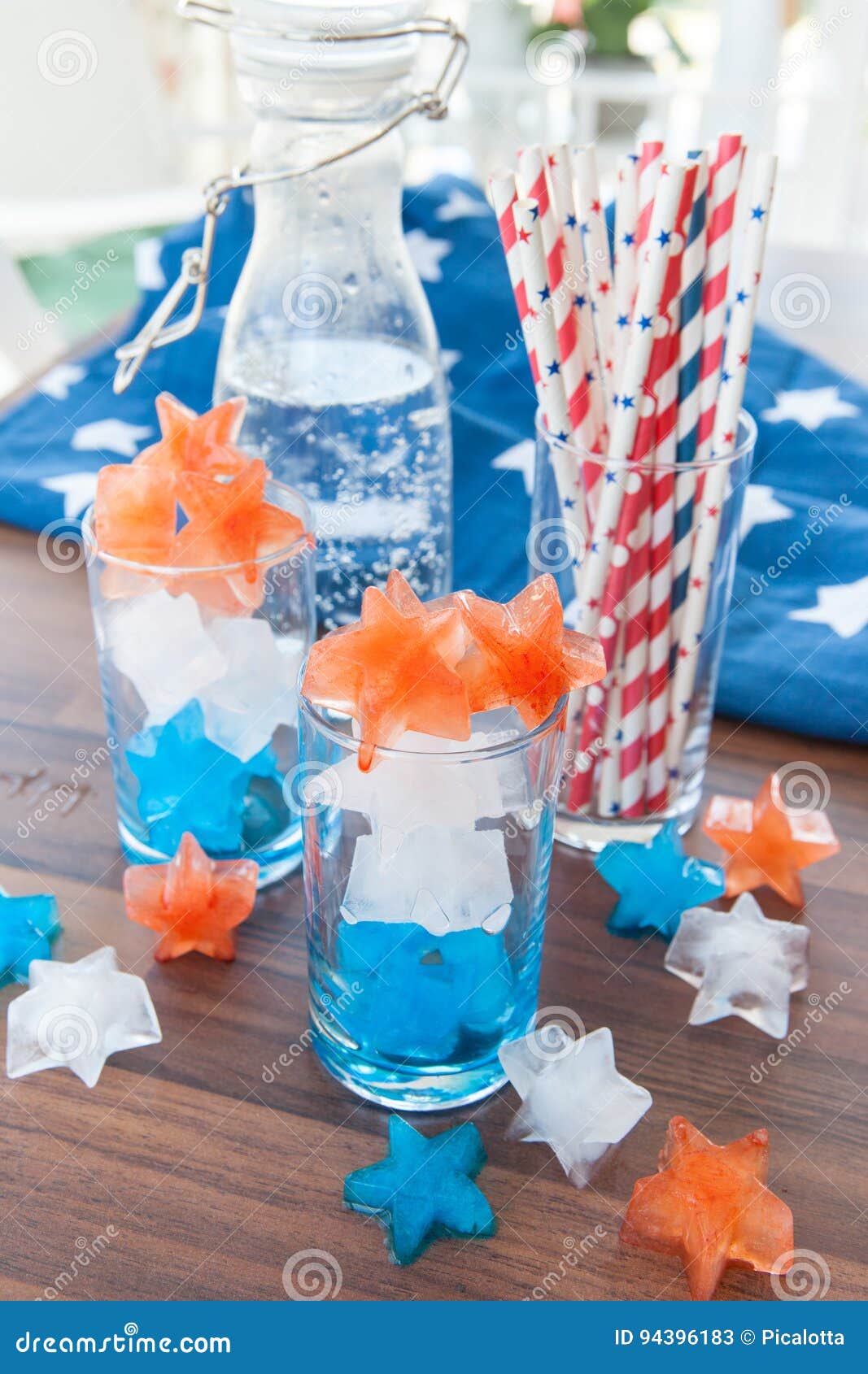 Colorful ice cubes stock image. Image of redwhiteandblue - 94396183