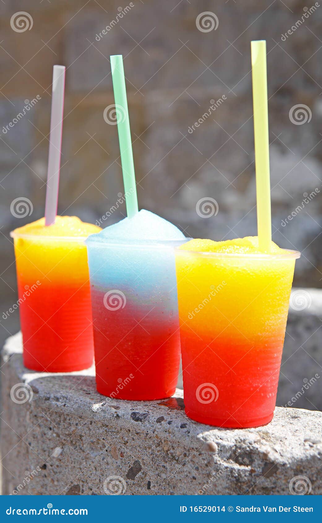 Colorful ice drinks stock photo. Image of cold, straws - 16529014