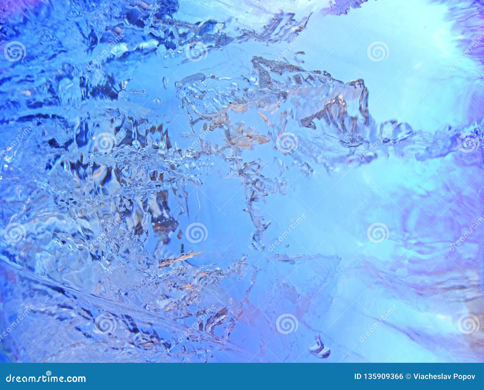 Colorful ice texture stock photo. Image of macro, decorative - 135909366