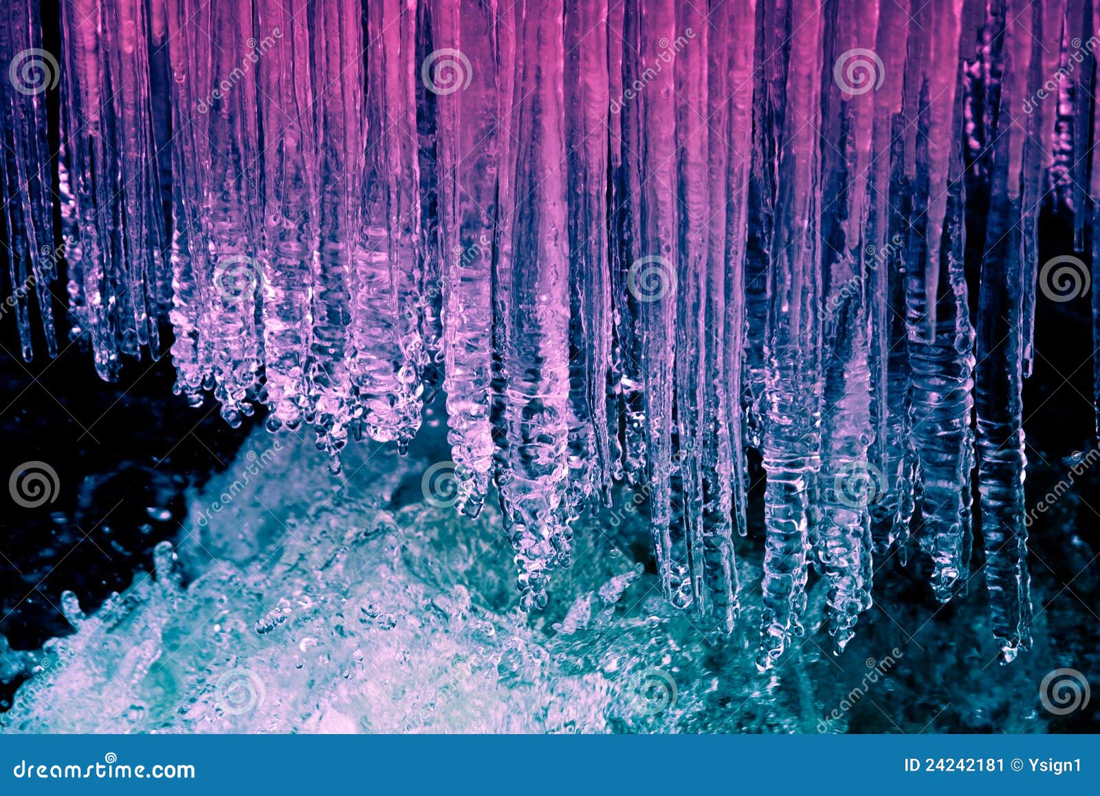 Colorful icicles stock image. Image of winter, colorful - 24242181