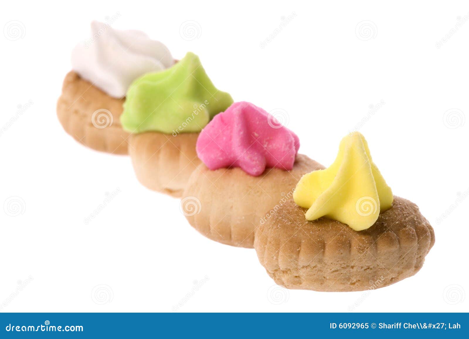 Colorful icing on biscuits stock image. Image of sumptuous - 6092965