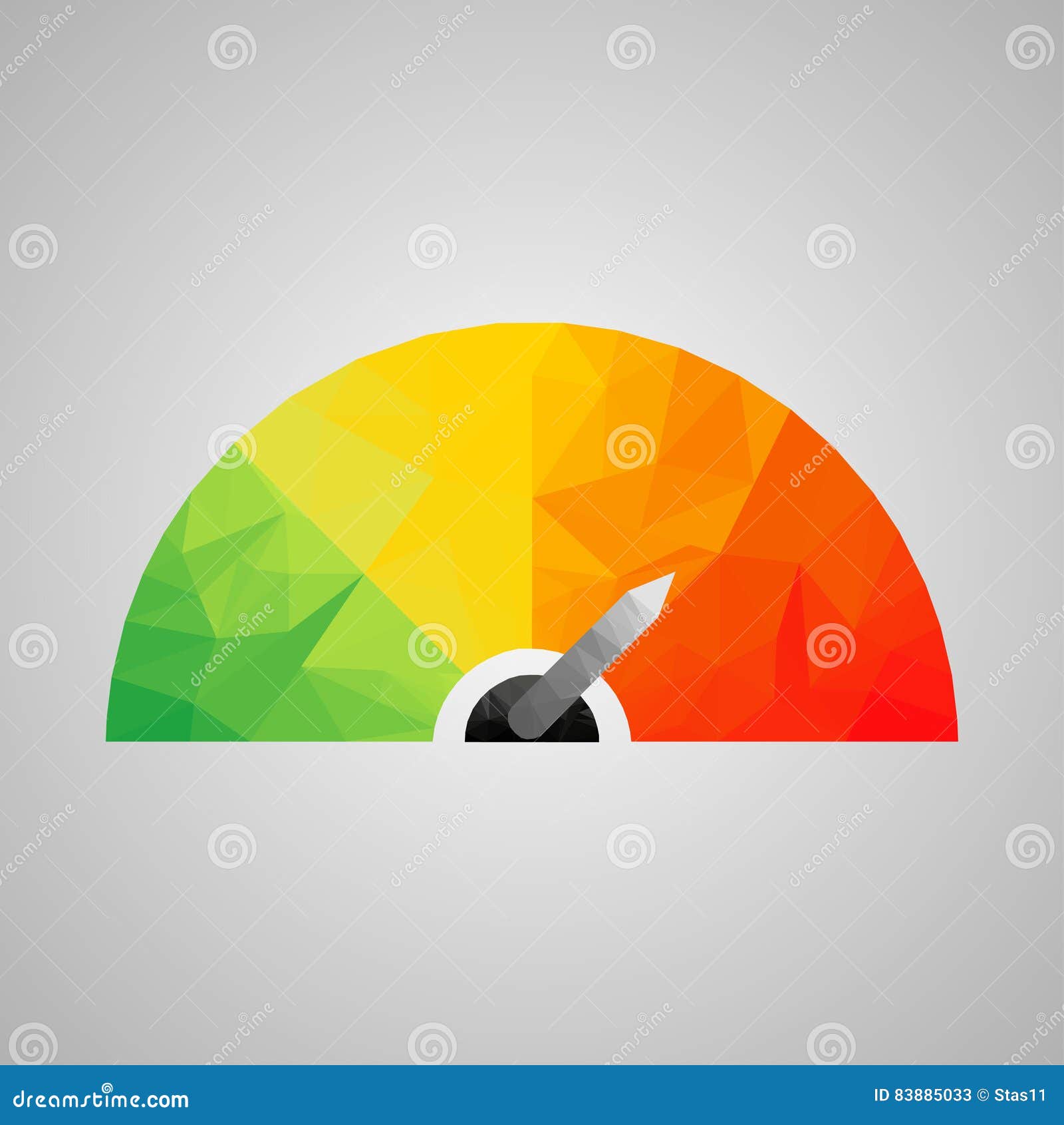 Colorful Icon with Arrows in the Style of Triangulation Stock ...