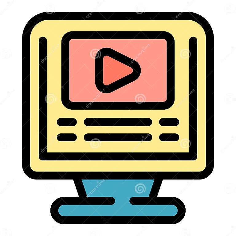 Computer Displaying Video Streaming Platform Interface with Play Button ...
