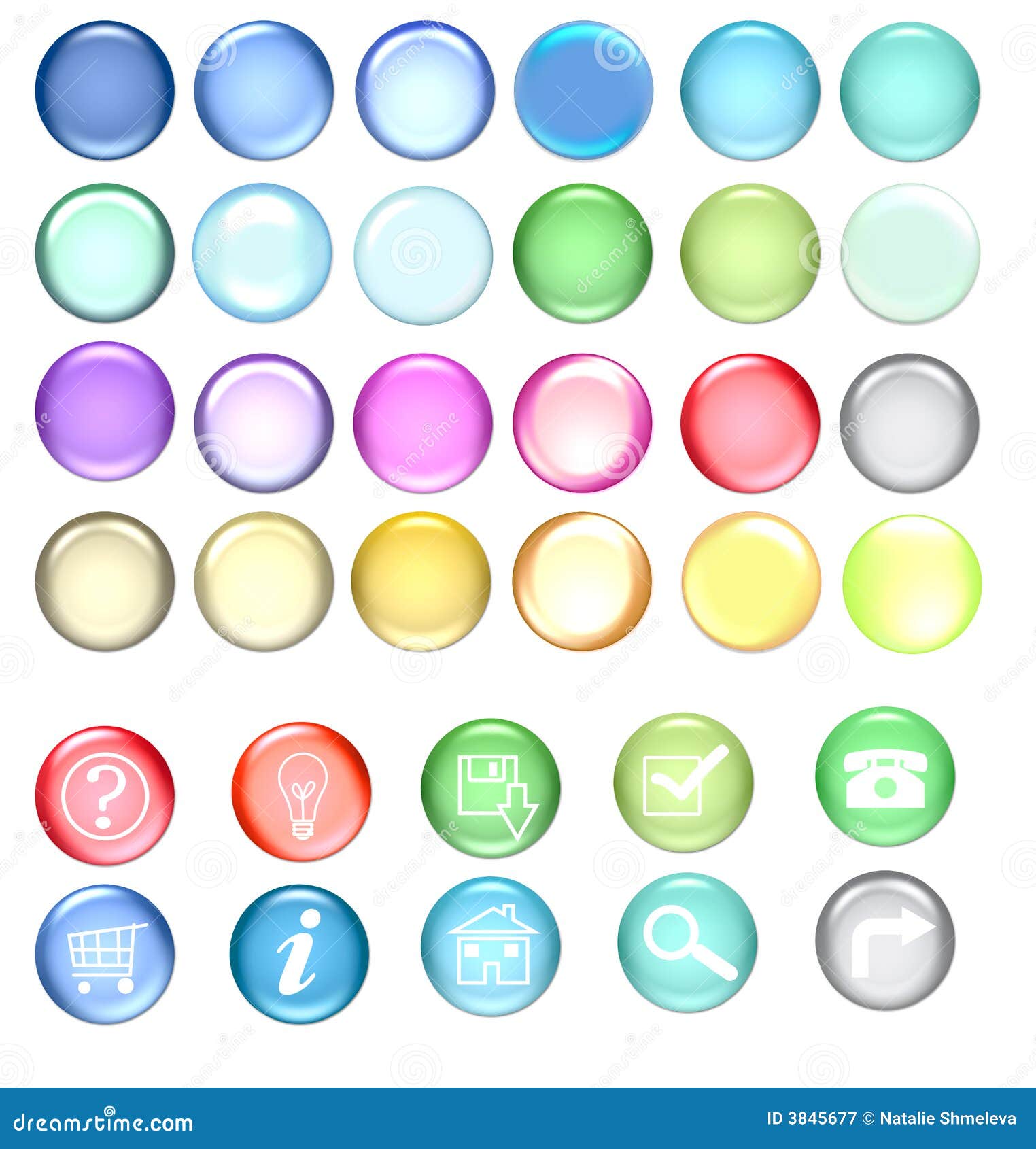 Colorful icon set stock illustration. Illustration of question - 3845677