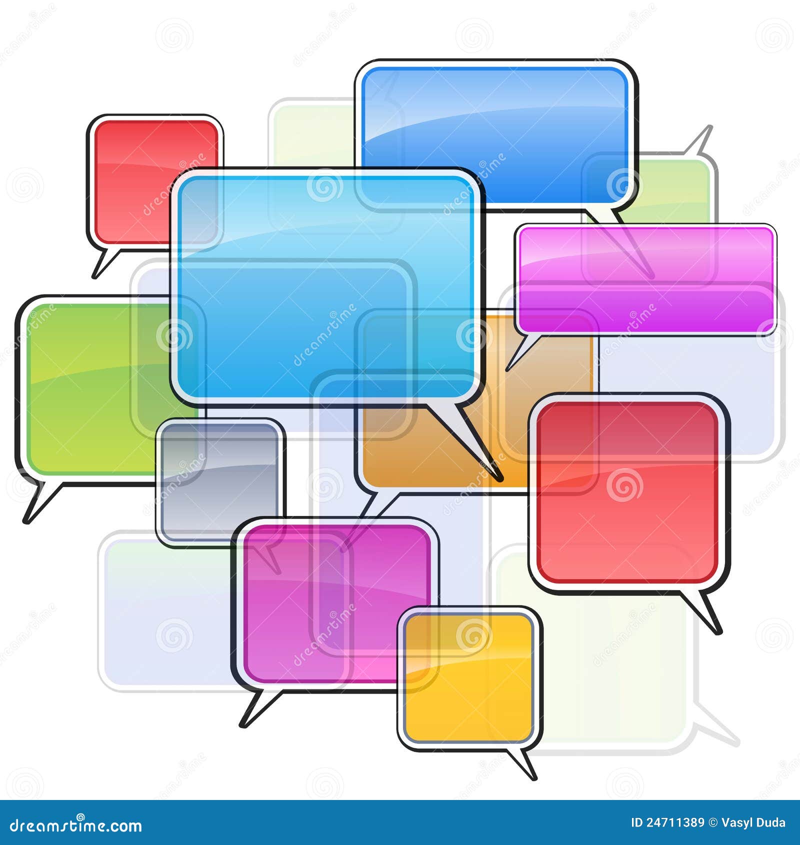 Colorful icons sms stock vector. Illustration of messaging - 24711389