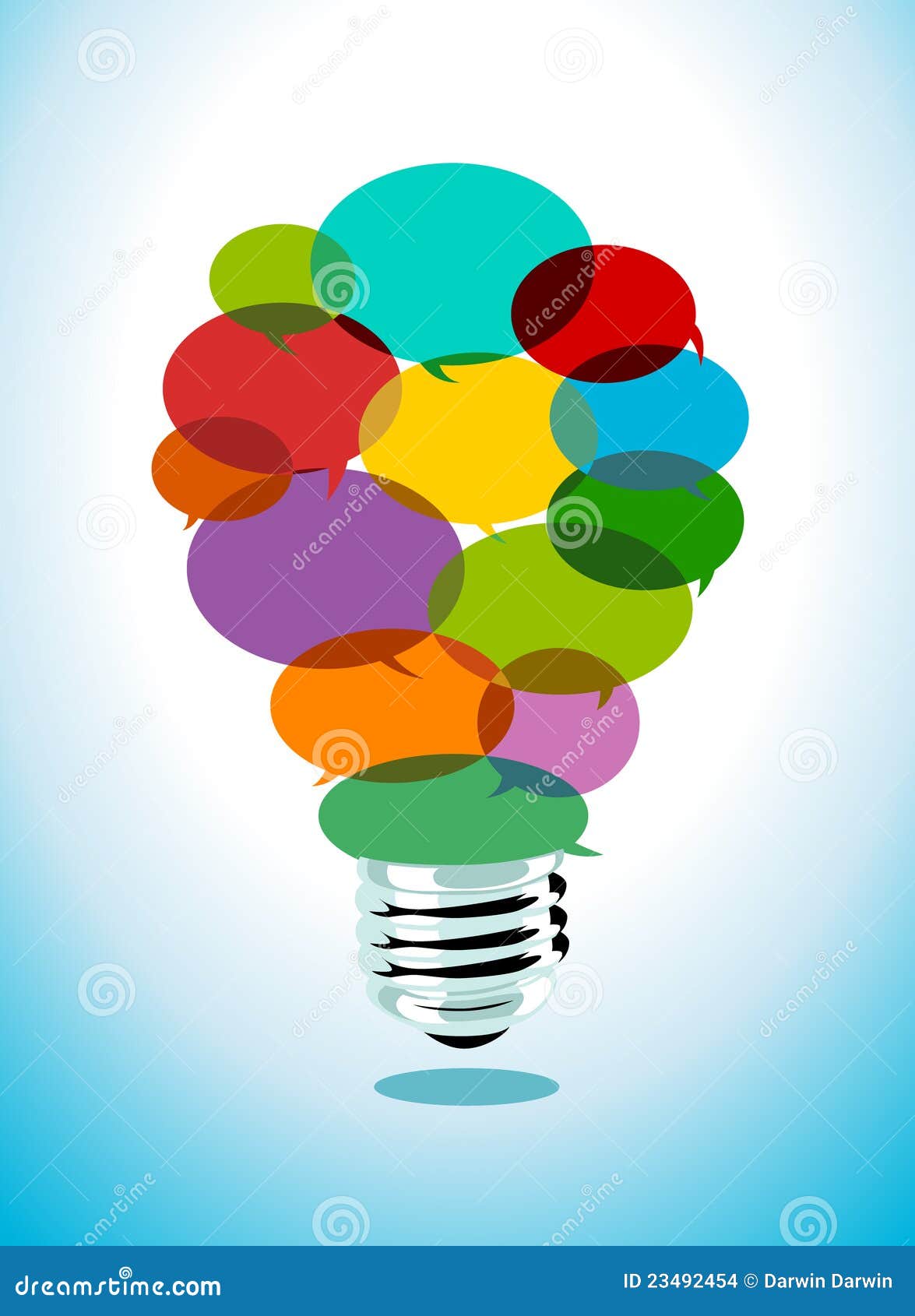 Colorful Idea stock illustration. Illustration of green - 23492454