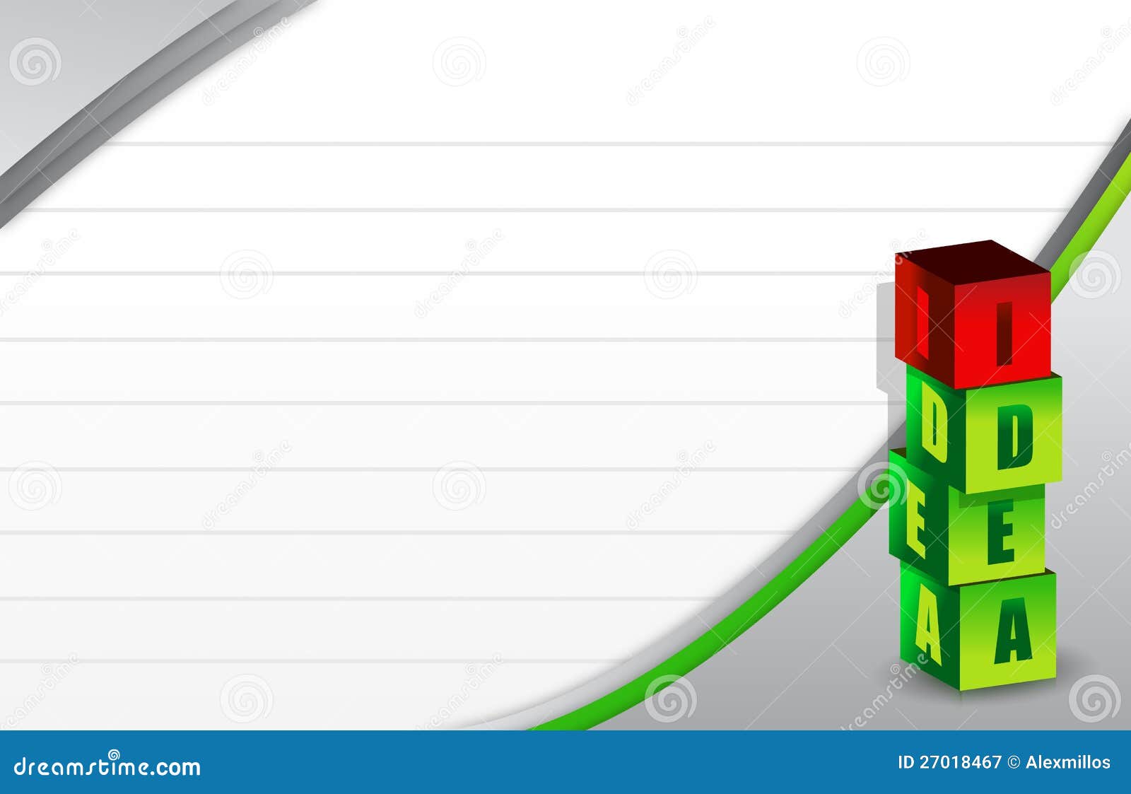 Colorful Idea Cubes Graphic Design Illustration Stock Illustration ...