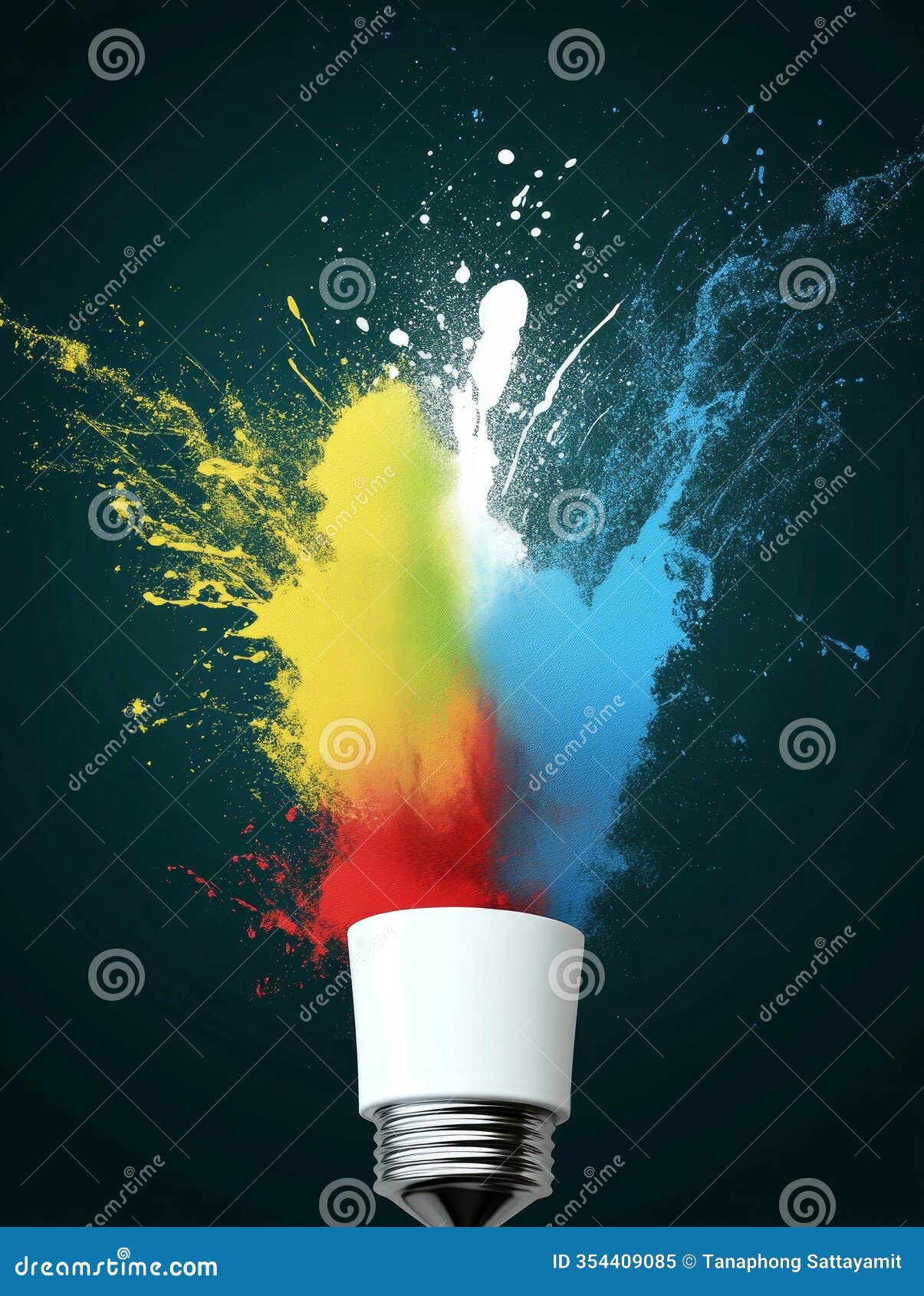 Colorful Idea Explosion Creativity Innovation Inspiration Imagination ...