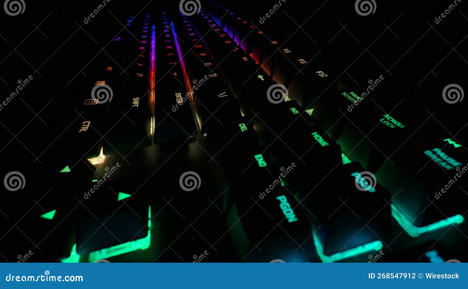 Colorful Illuminated Computer Keyboard - LED-designed Hardware Stock ...