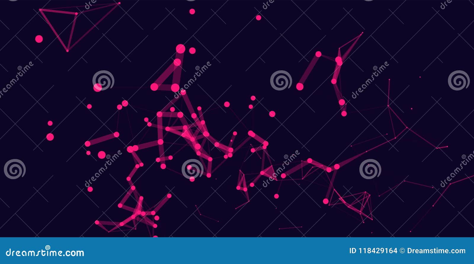 Colorful Illustration with Abstract Low Poly Elements Stock Vector ...