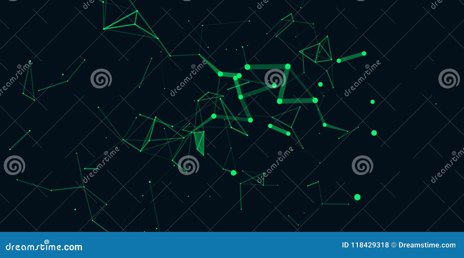 Colorful Illustration with Abstract Low Poly Elements Stock Vector ...