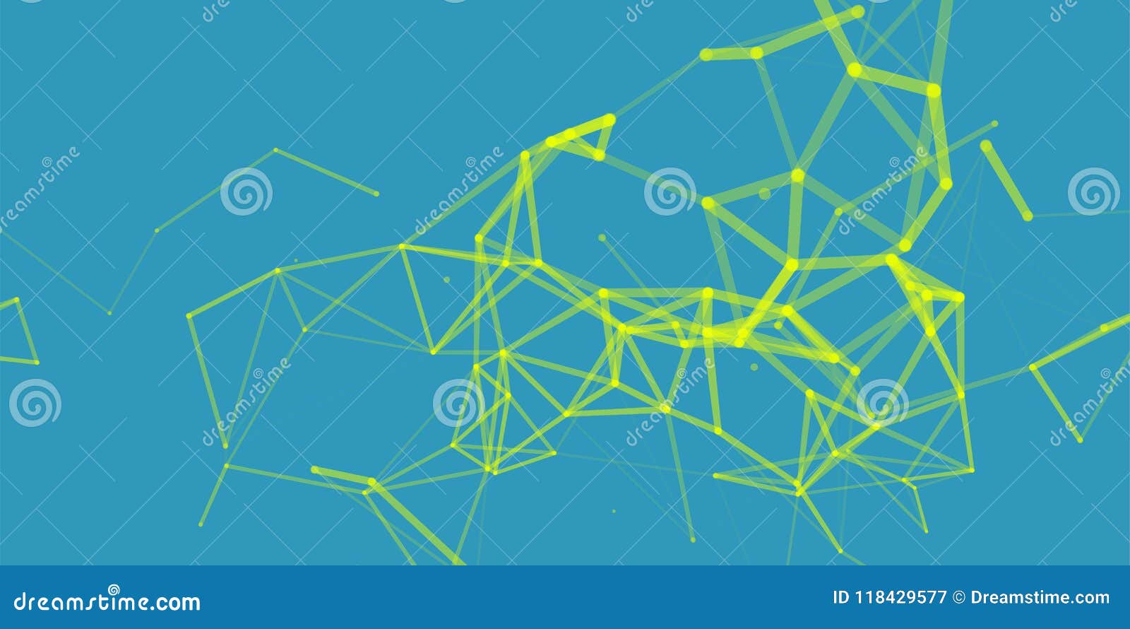 Colorful Illustration with Abstract Low Poly Elements Stock Vector ...