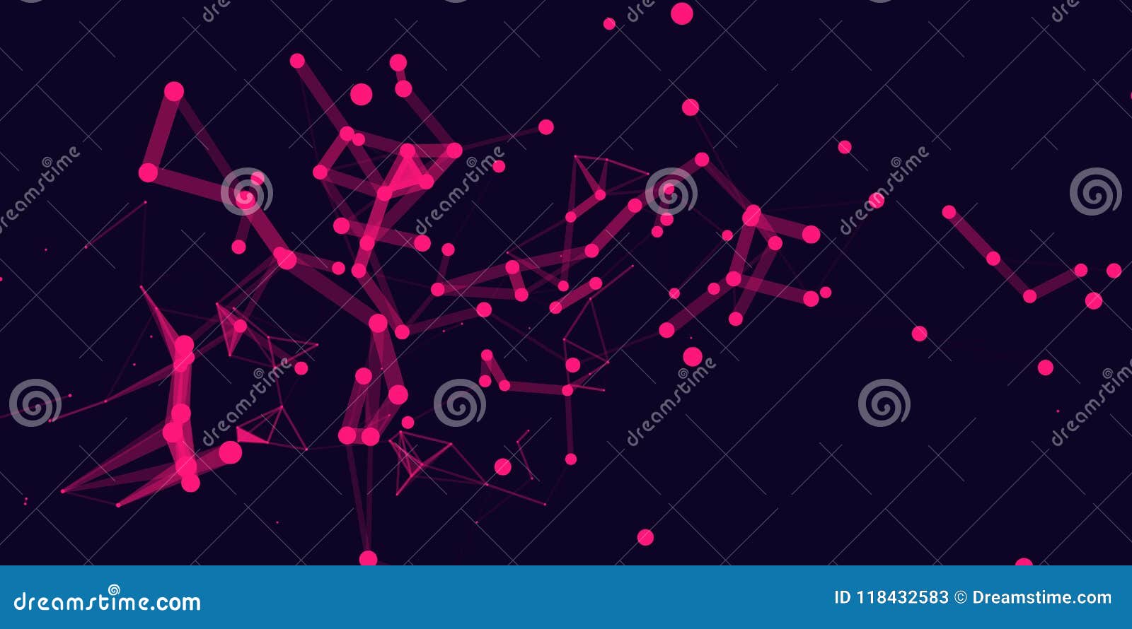 Colorful Illustration with Abstract Low Poly Elements Stock Vector ...