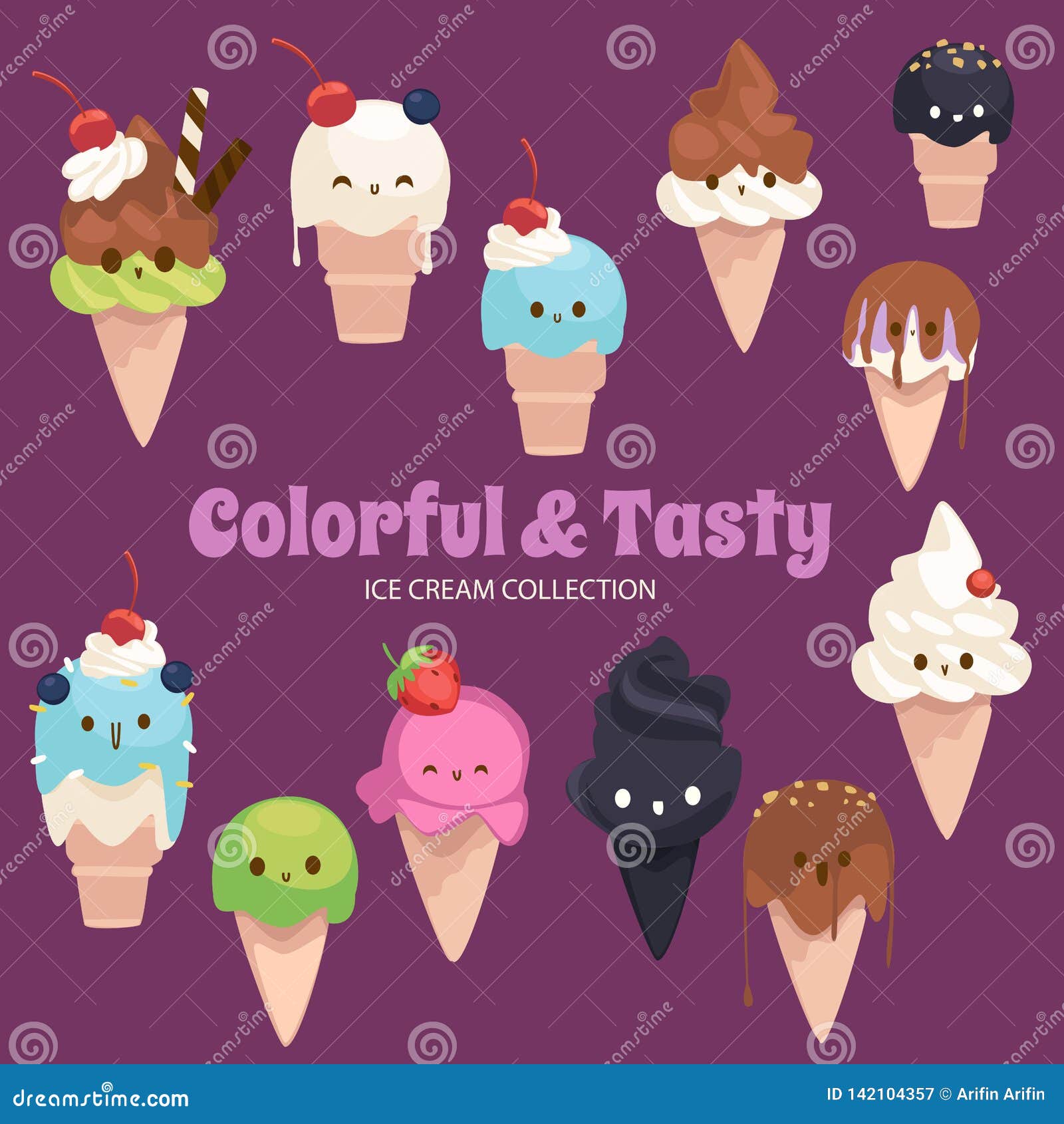 Cute Rainbow Objects Collection Stock Vector - Illustration of graphics ...