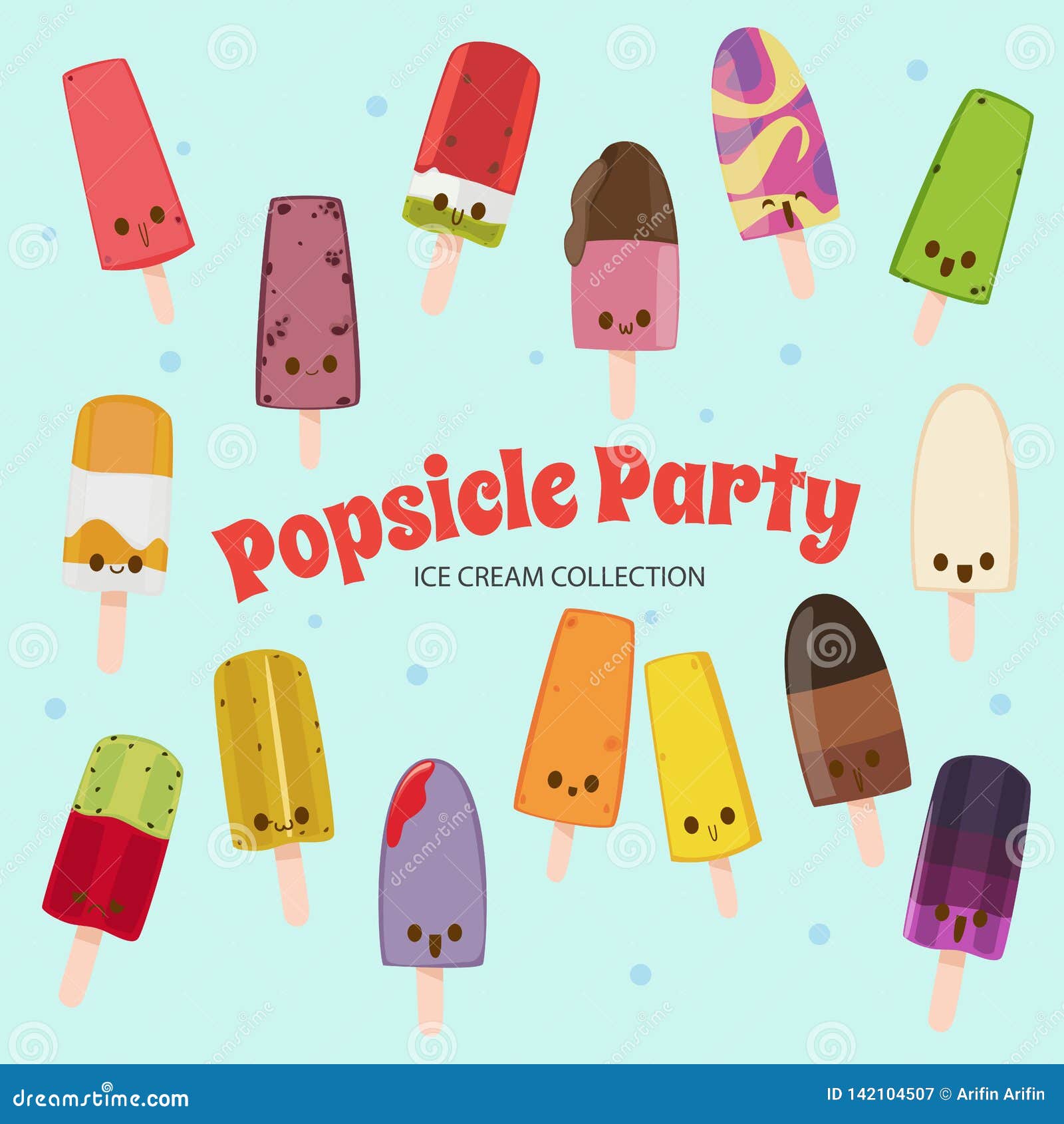 Cute Rainbow Objects Collection Stock Vector - Illustration of kiwi ...