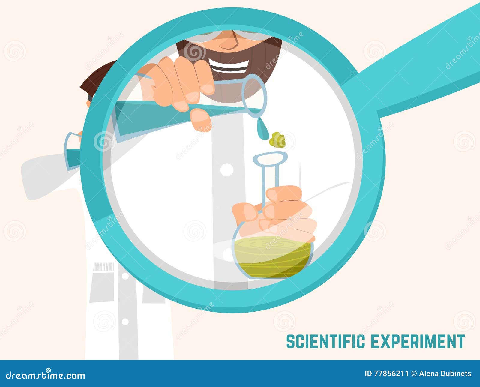 Colorful Illustration with Scientific Instruments and Equipment for ...