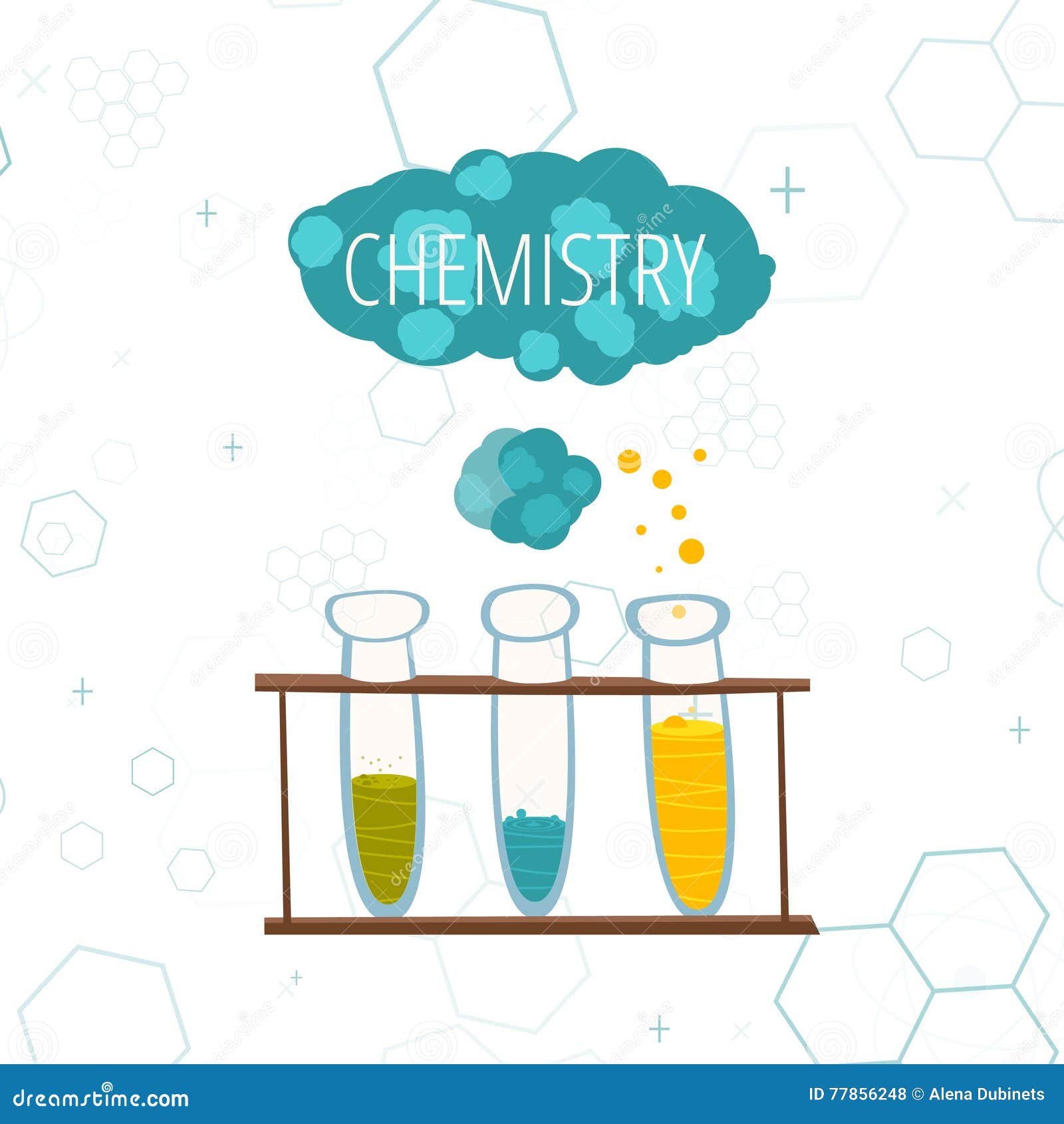 Colorful Illustration with Scientific Instruments and Equipment for ...