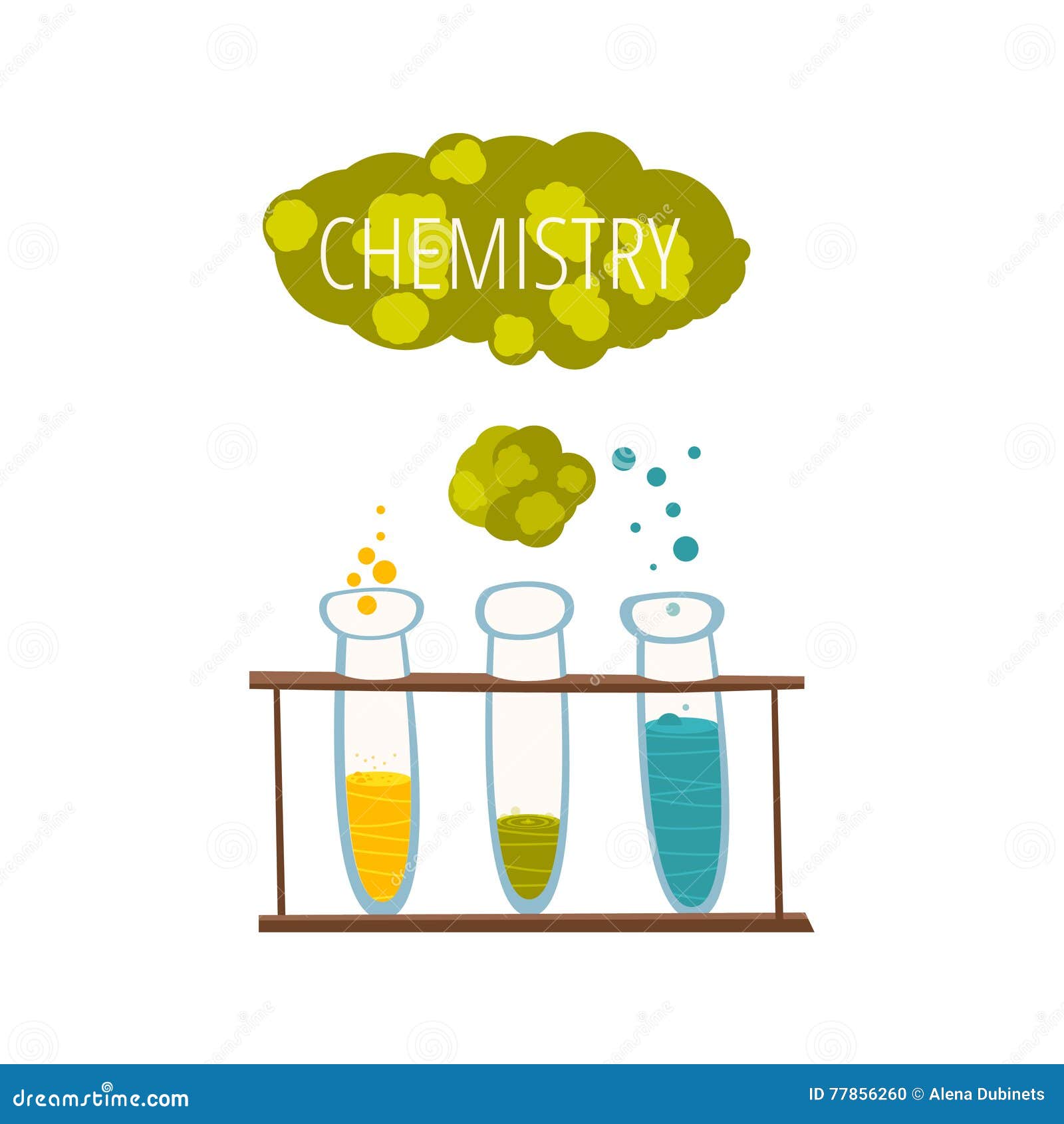 Colorful Illustration with Scientific Instruments and Equipment for ...