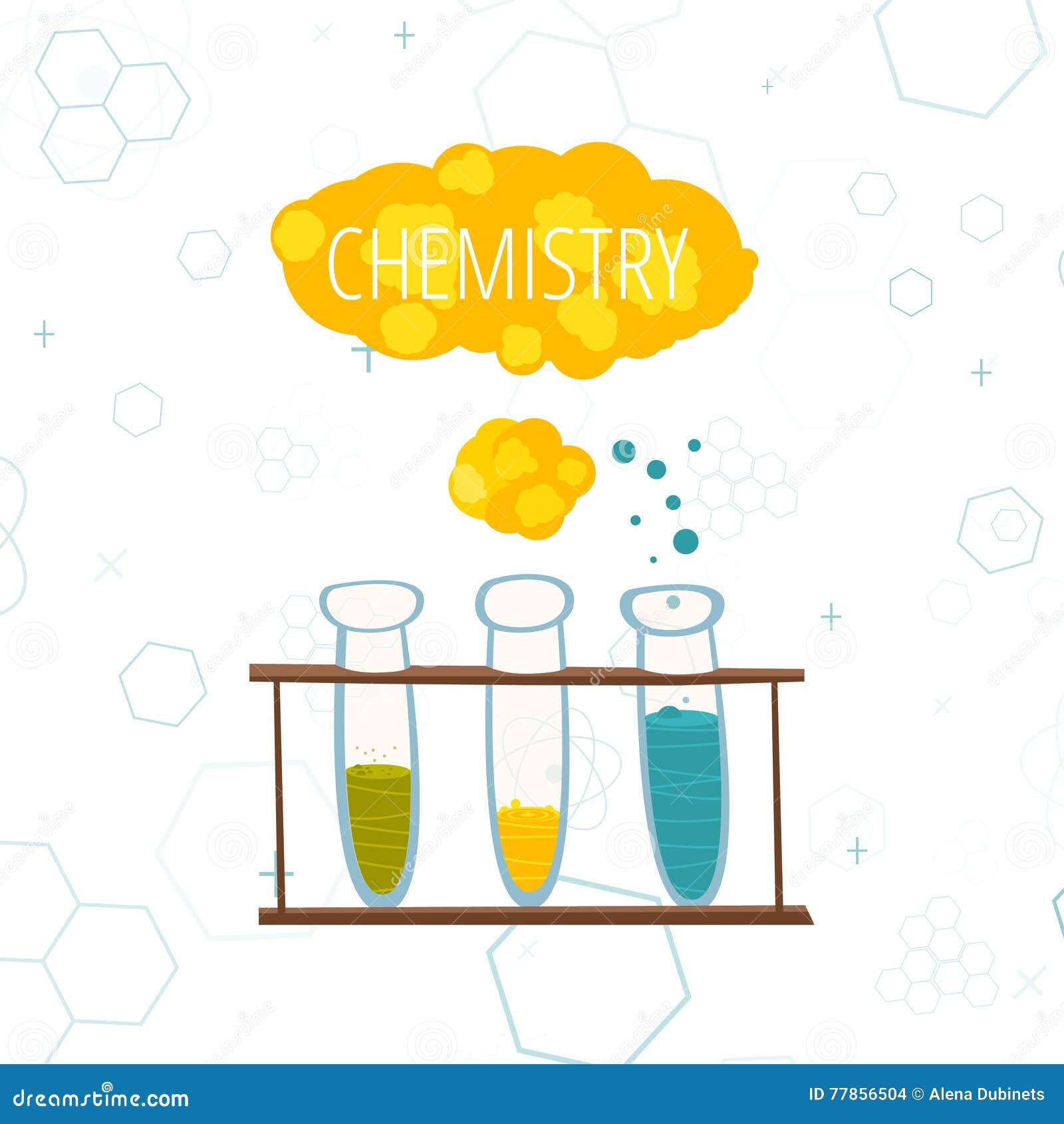 Colorful Illustration with Scientific Instruments and Equipment for ...