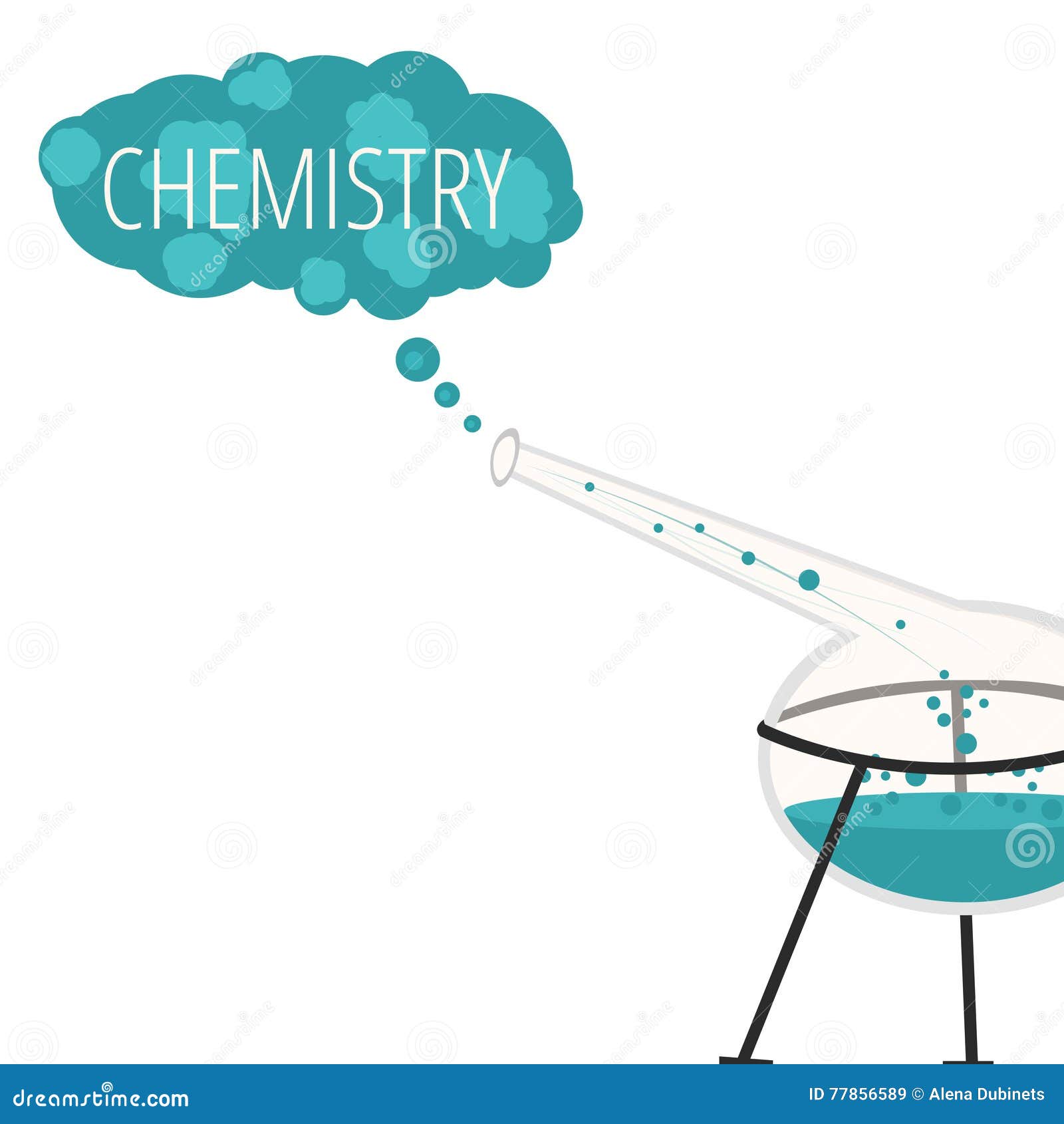 Colorful Illustration with Scientific Instruments and Equipment for ...